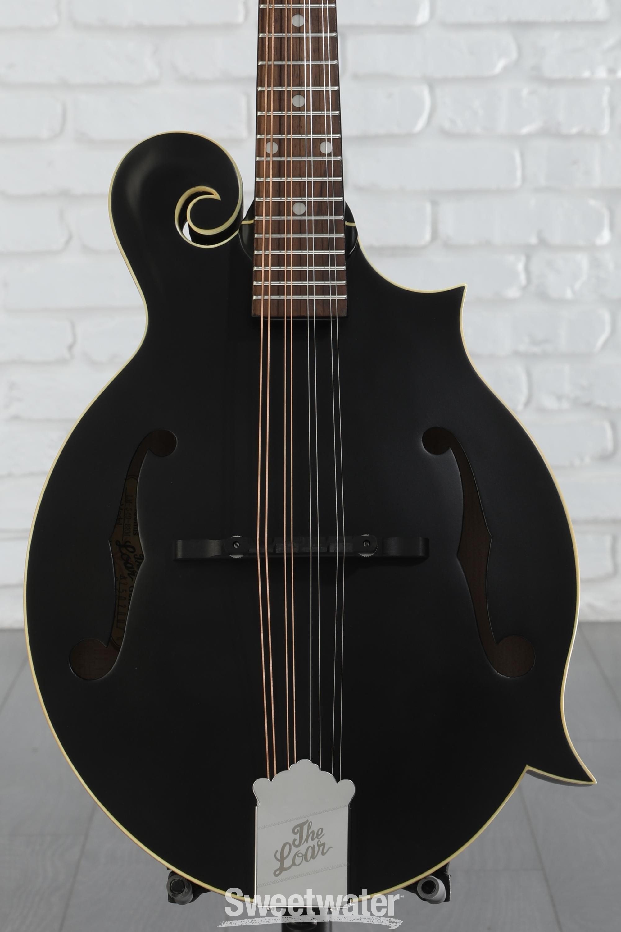 The Loar LM-549-BKM Contemporary F-style Mandolin - Black Semi-gloss ...