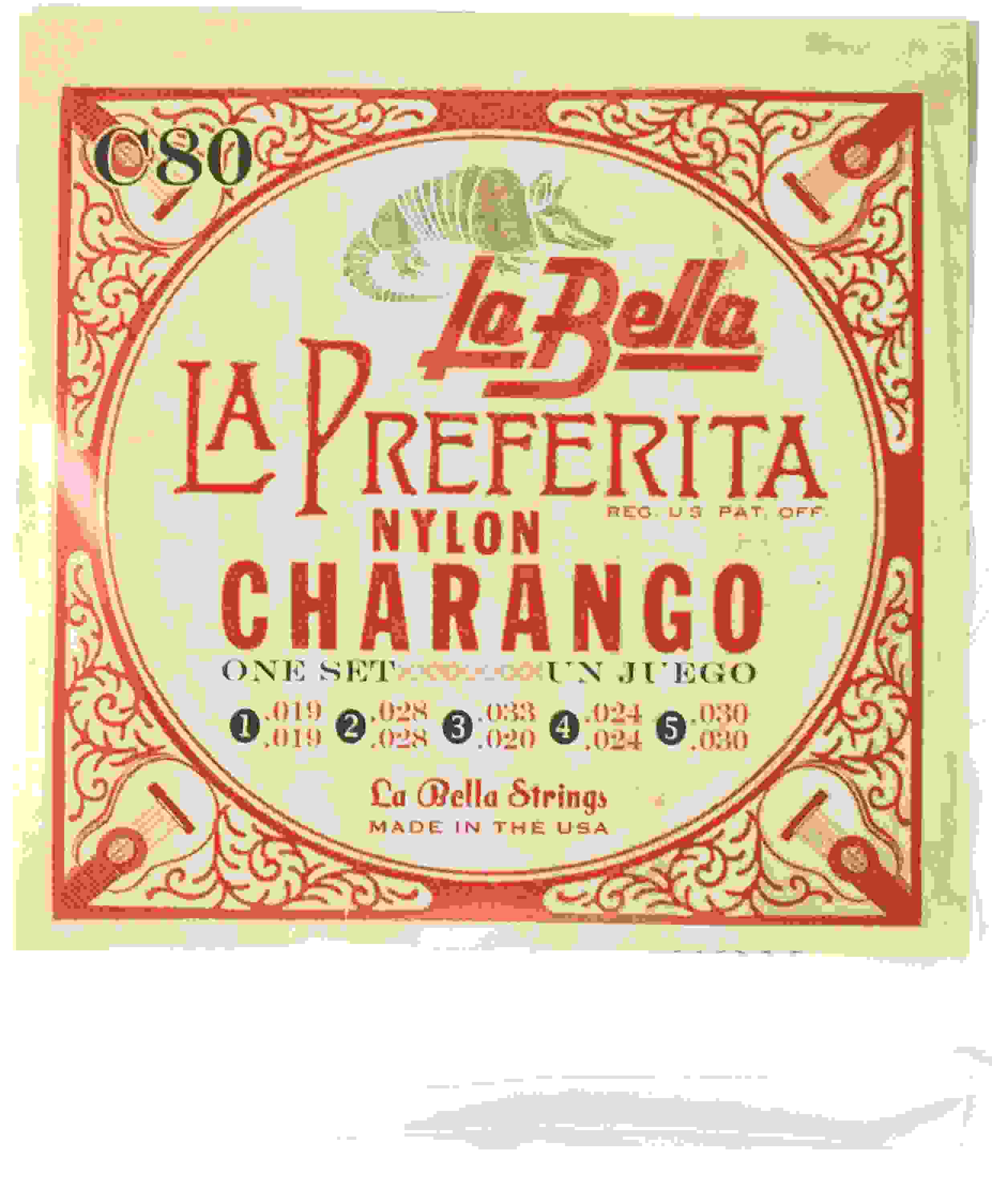 La Bella C80 Charango Strings .019-.033 10-string | Sweetwater