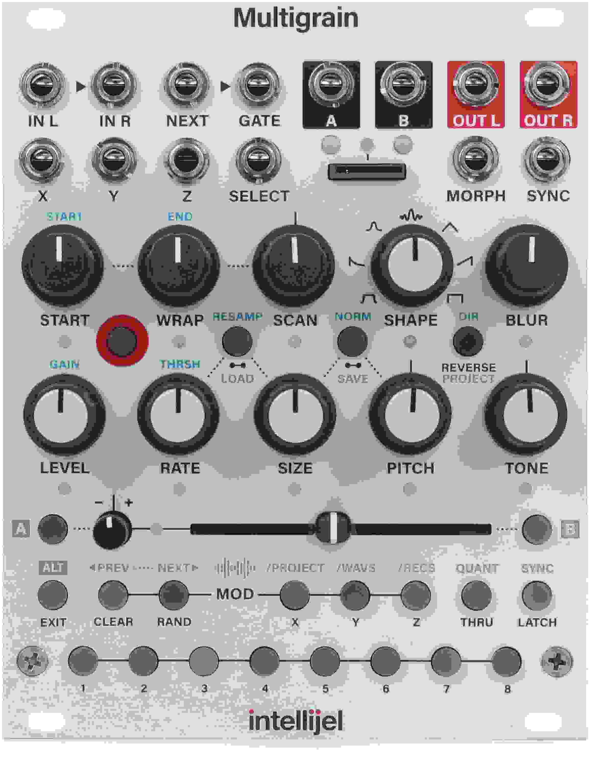 Intellijel Multigrain Stereo Granular Sampler Eurorack Module | Sweetwater