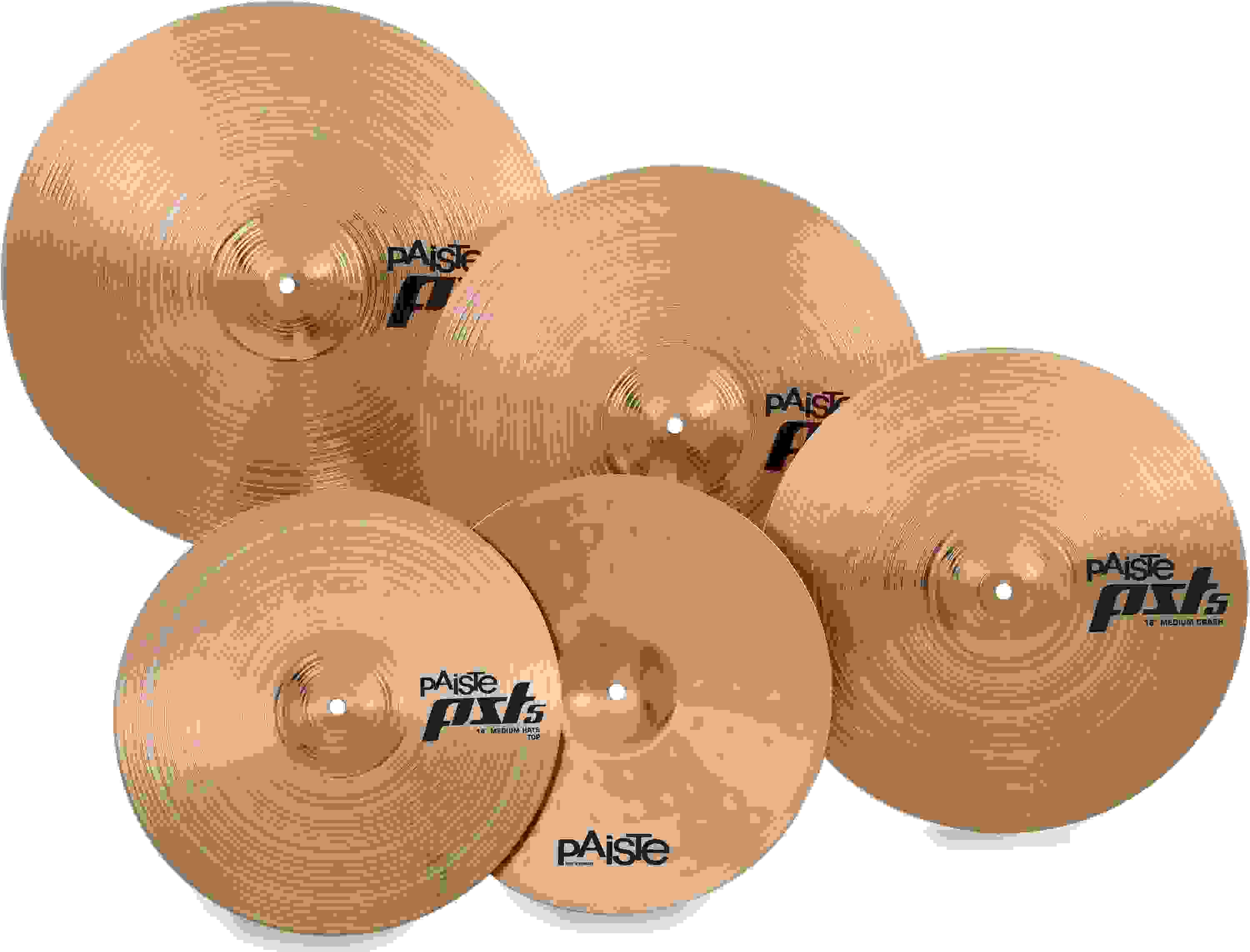 Paiste PST5 Universal Cymbal Set - 14/18/20 inch - with Free 16 inch ...