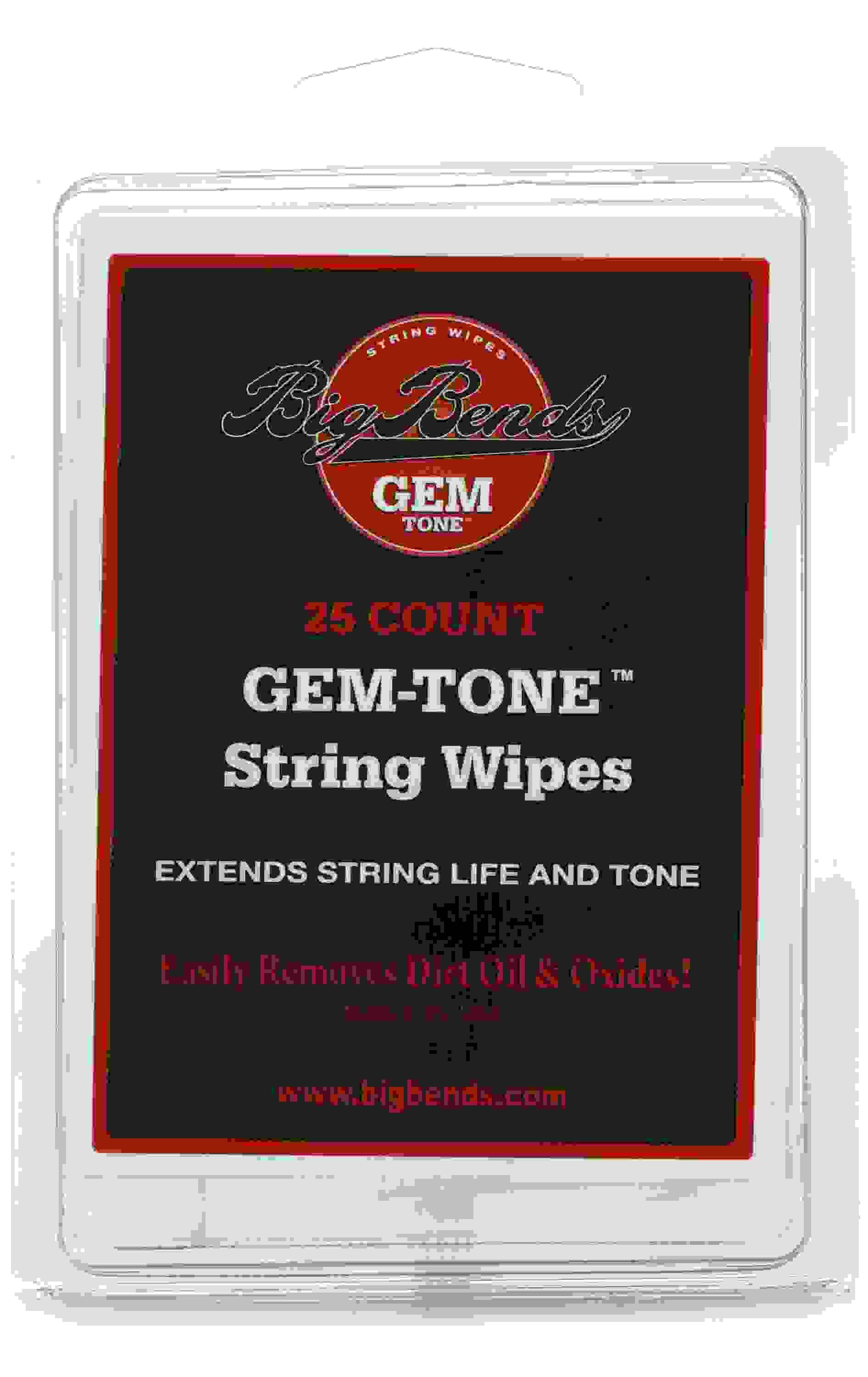 Big Bends Gem-Tone String Cleaning Wipes (25-pack) | Sweetwater