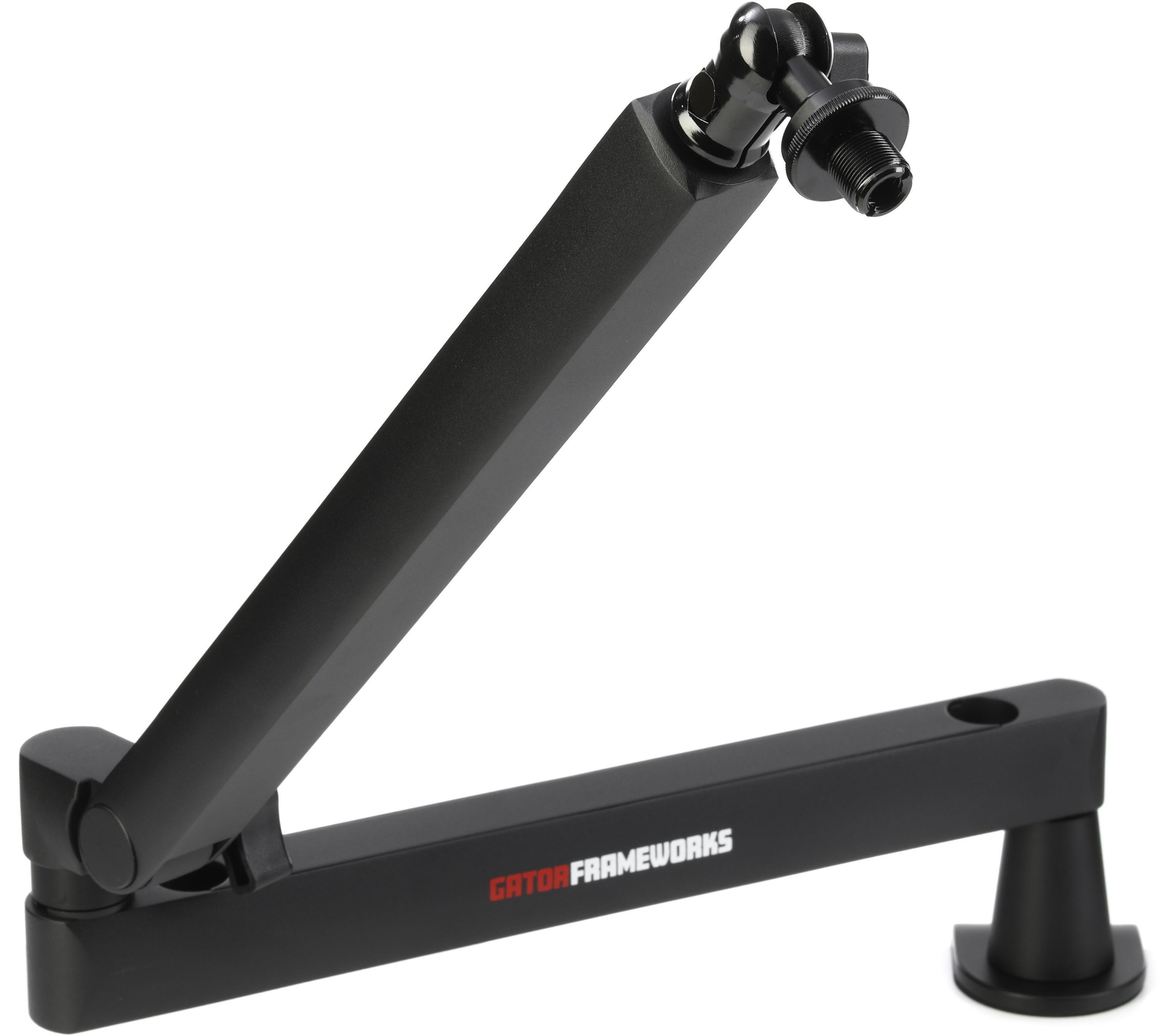 Gator Frameworks Low-profile Broadcast Desk Boom Arm | Sweetwater