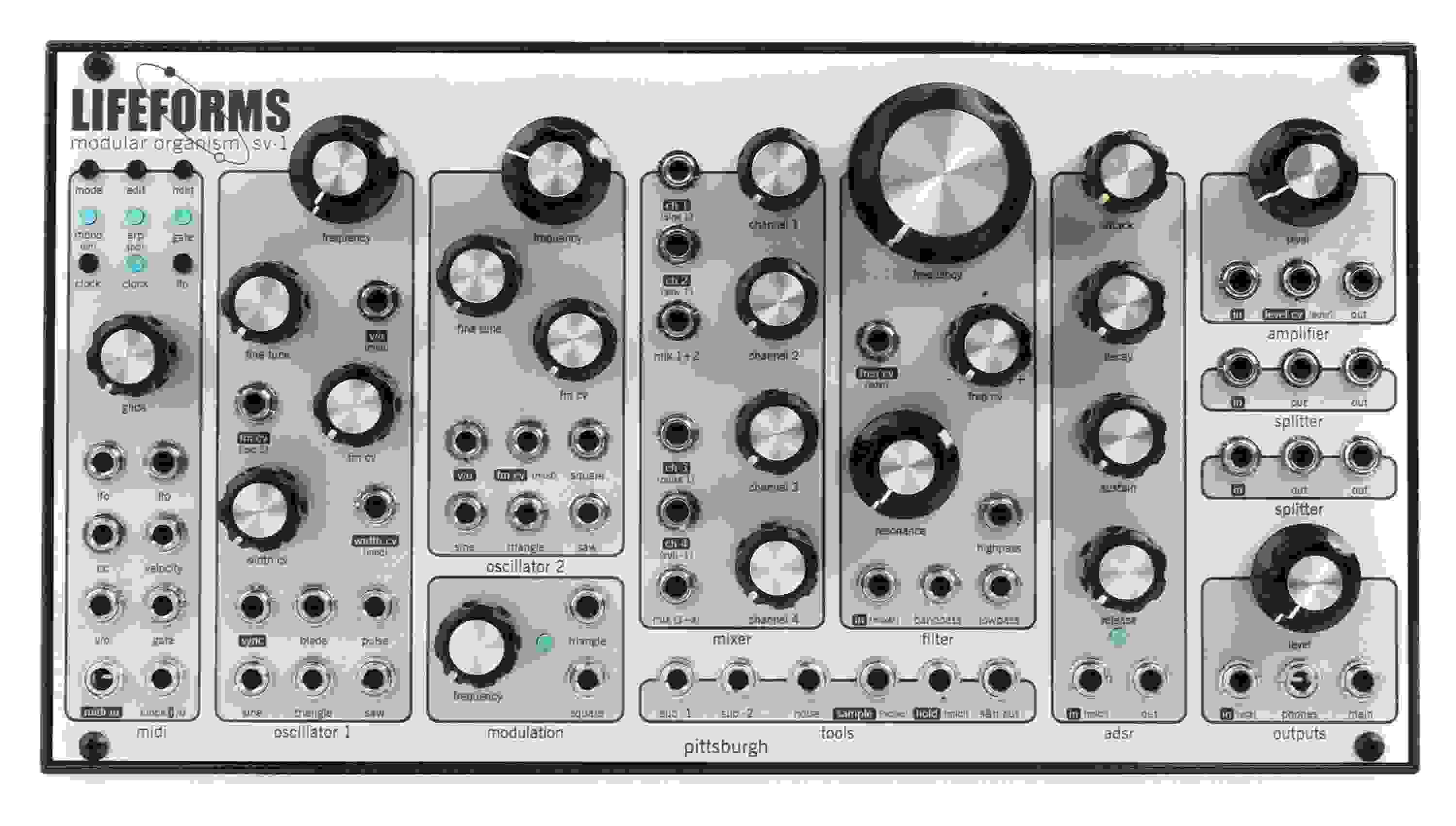 Pittsburgh Modular Lifeforms SV-1 Blackbox Semi-modular Eurorack-format ...