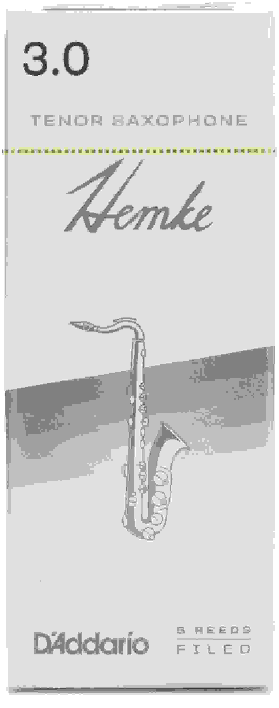 D'Addario RHKP5TSX300 - Frederick L. Hemke Tenor Saxophone Reeds - 3.0 ...