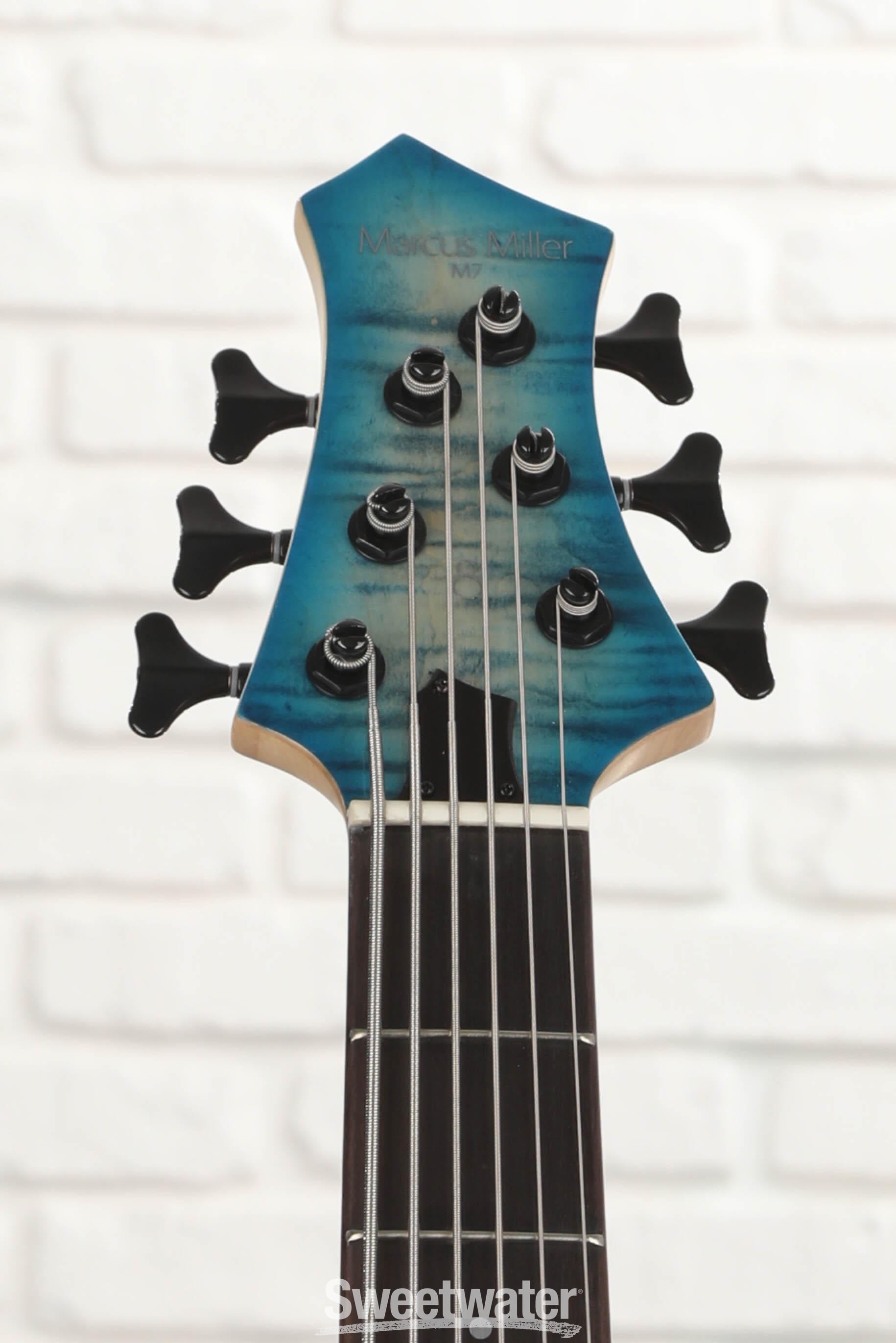 Sire Marcus Miller M7 6-string Bass Guitar - Transparent Blue | Sweetwater