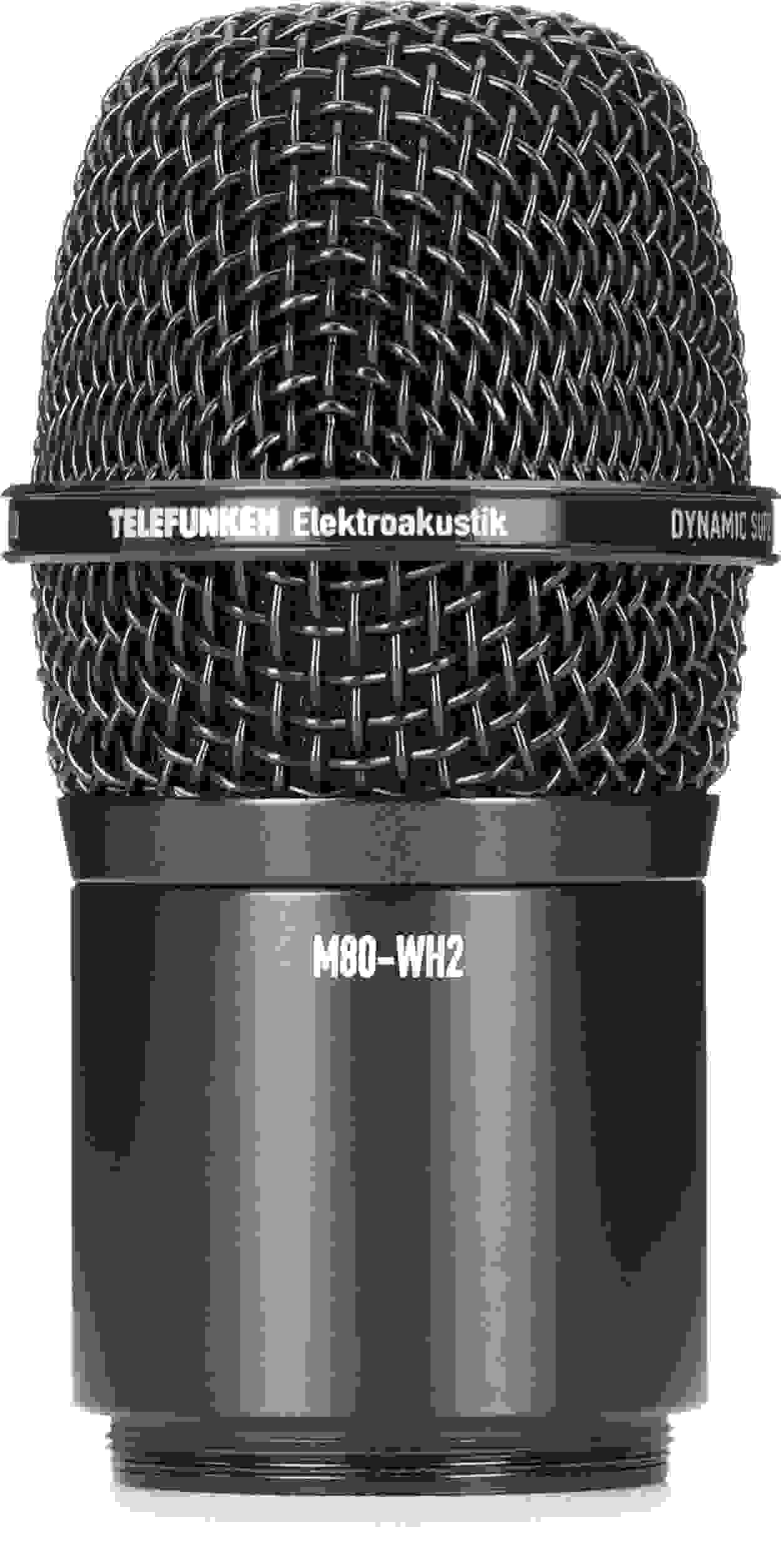 Telefunken M80-WHB2 Wireless Mic Capsule - Black | Sweetwater