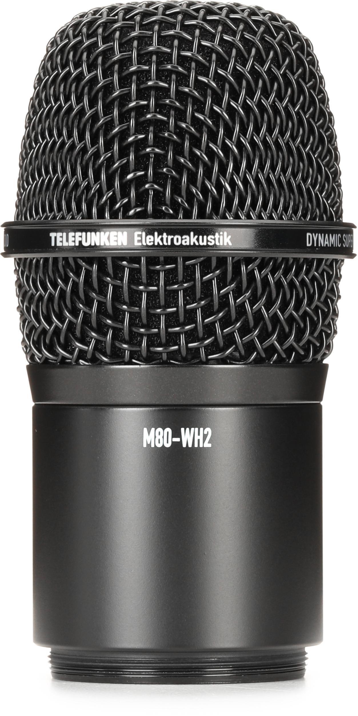 Telefunken M80-WHB2 Wireless Mic Capsule - Black | Sweetwater