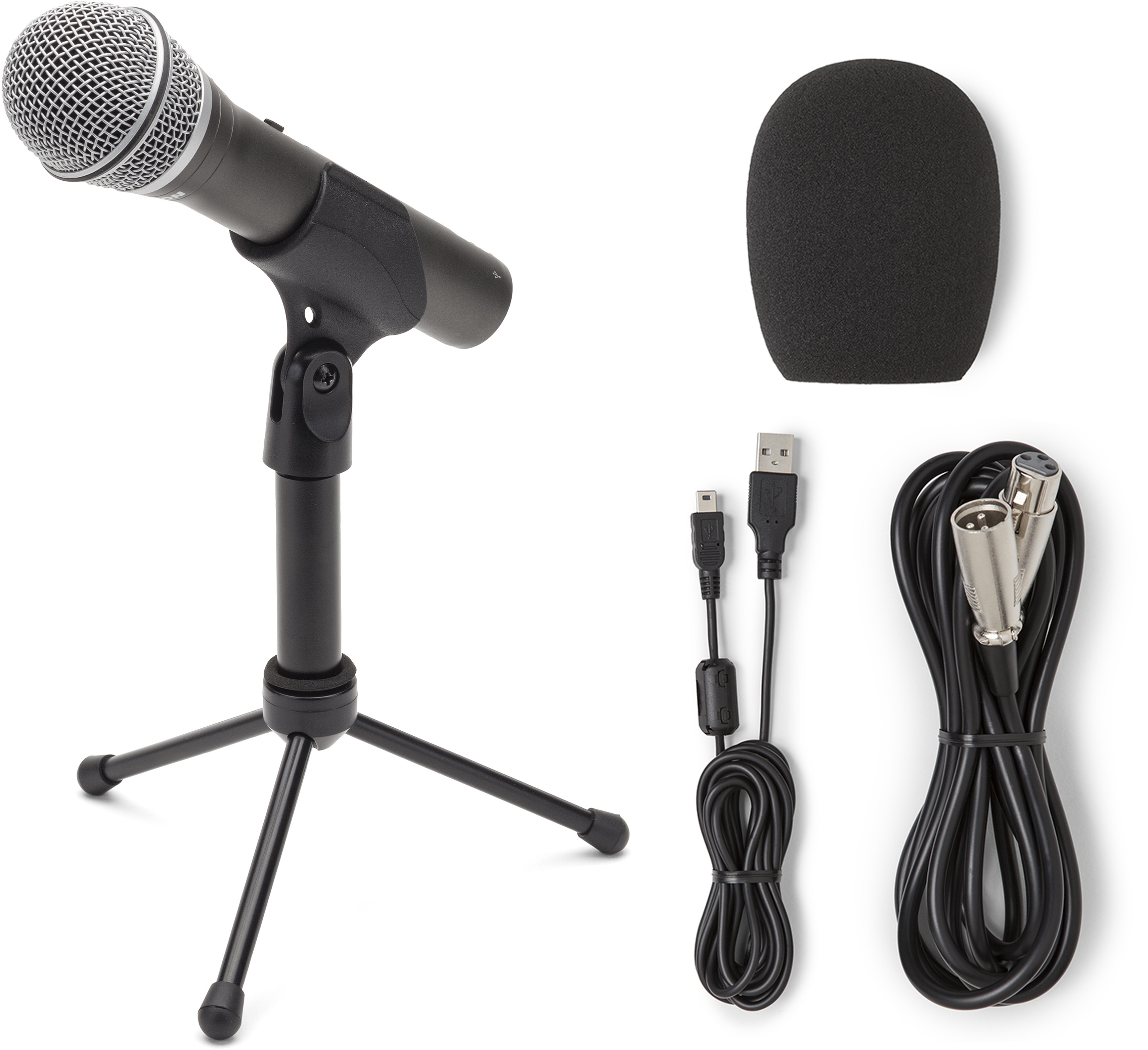 Samson Q2U Recording and Podcasting Pack USB/XLR Dynamic Microphone ...