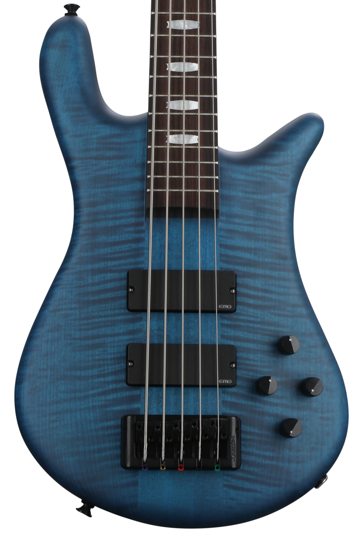 Spector Euro5 LX Bass Guitar - Black & Blue | Sweetwater