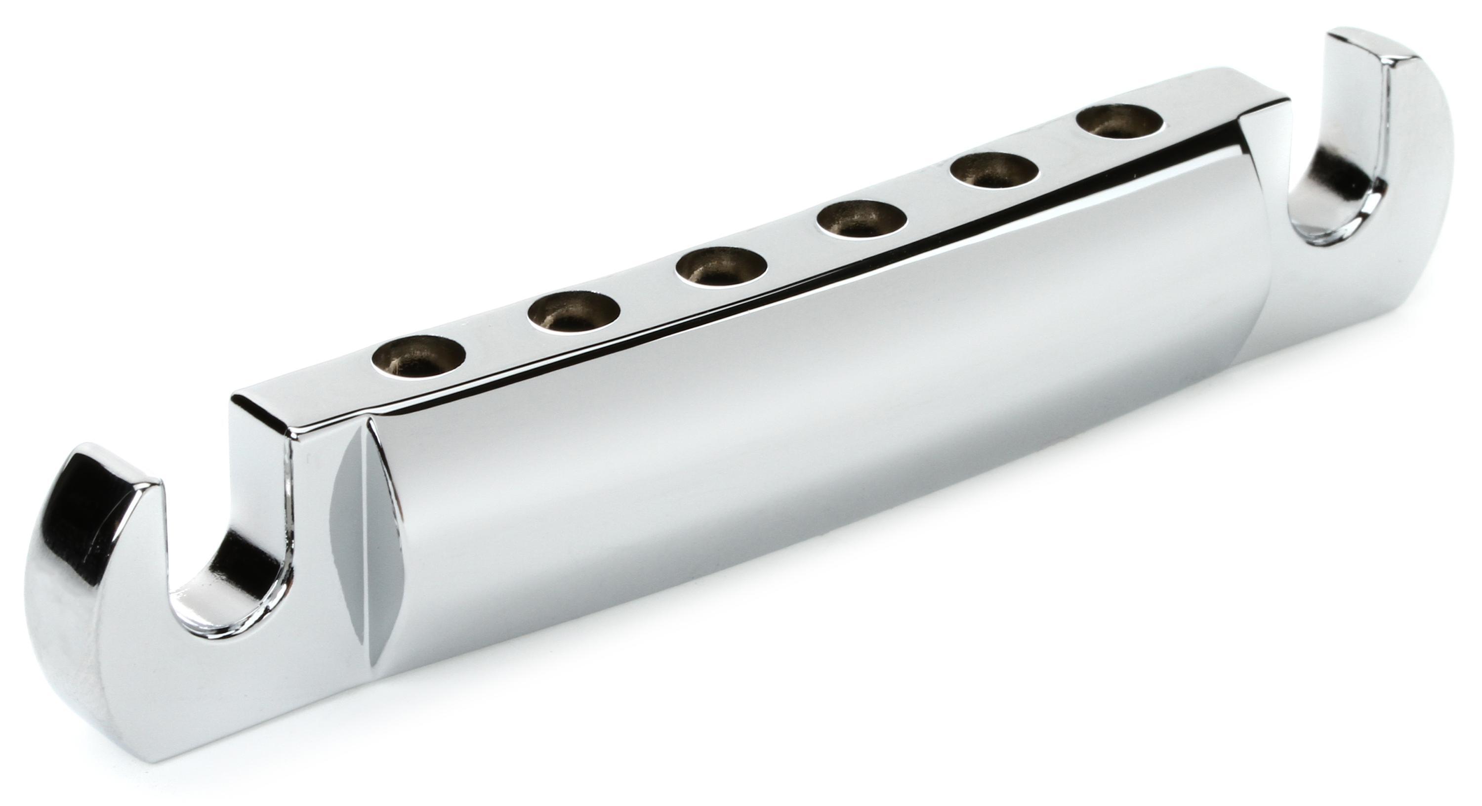 Gibson Accessories Stop Bar Tailpiece with Studs & Inserts - Chrome ...