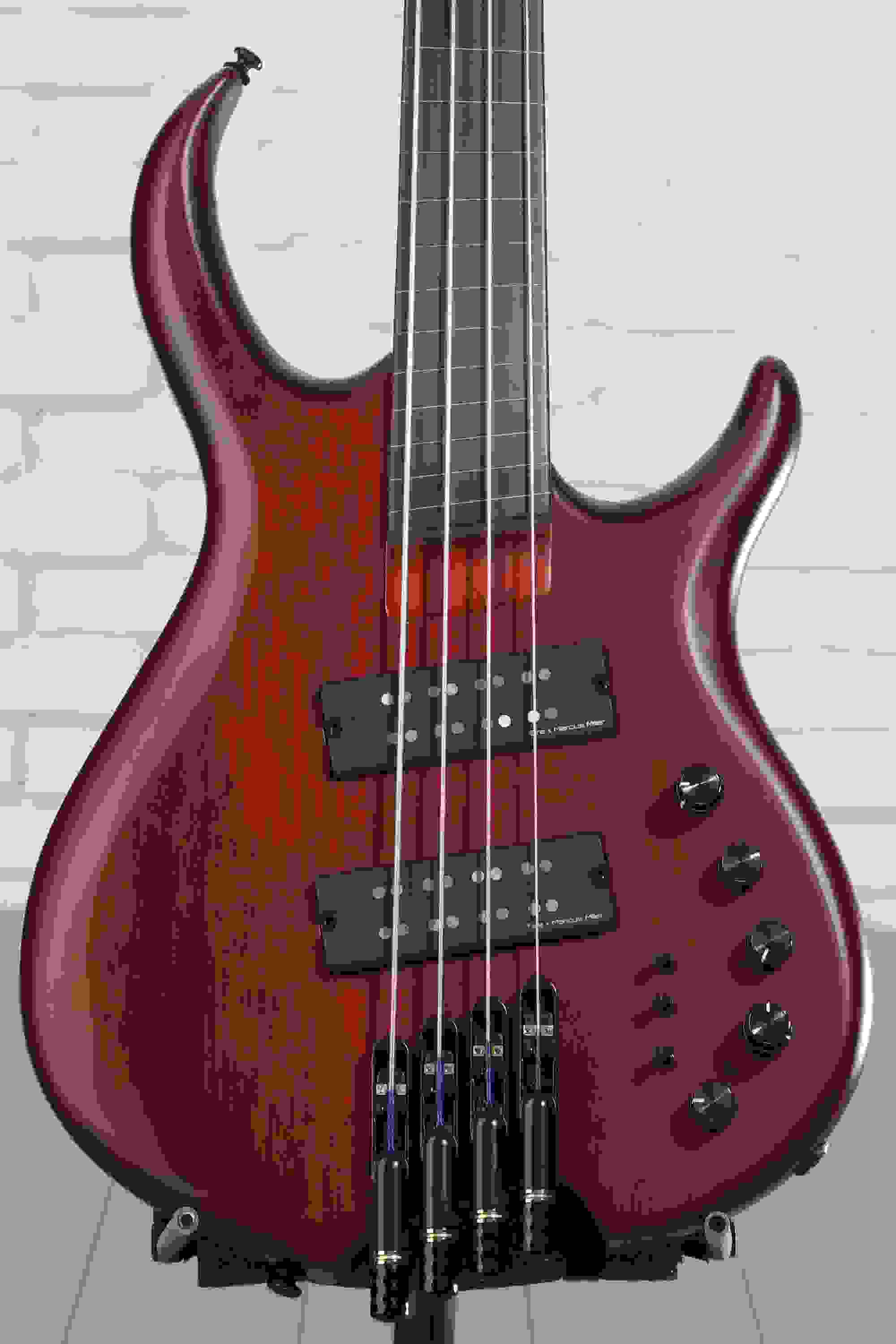 Sire Marcus Miller M6 4-string Headless Fretless Bass Guitar - Mahogany ...