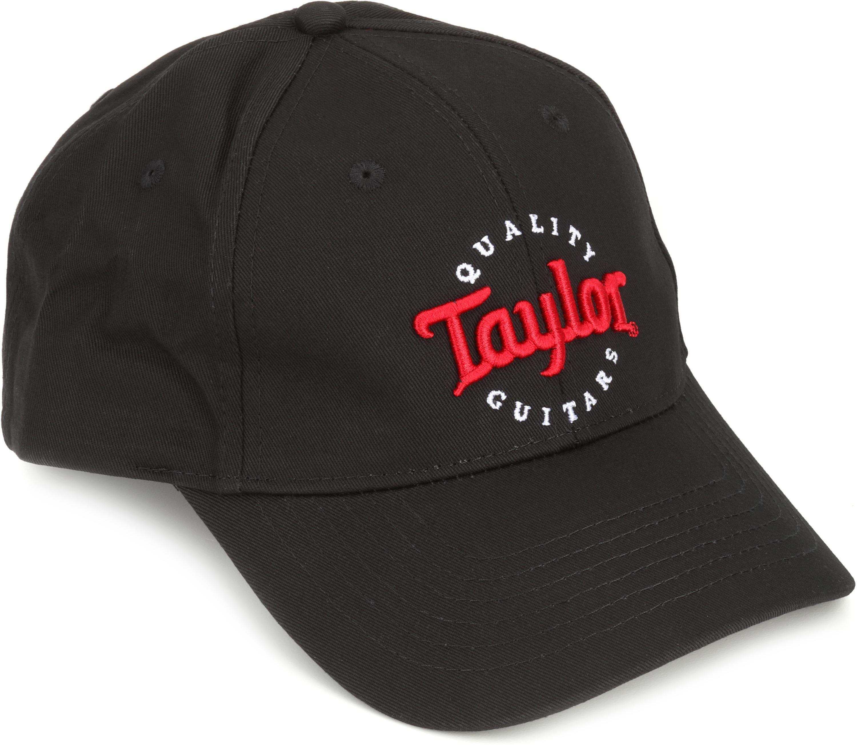 Taylor Baseball Cap - Black with Red/White Emblem | Sweetwater