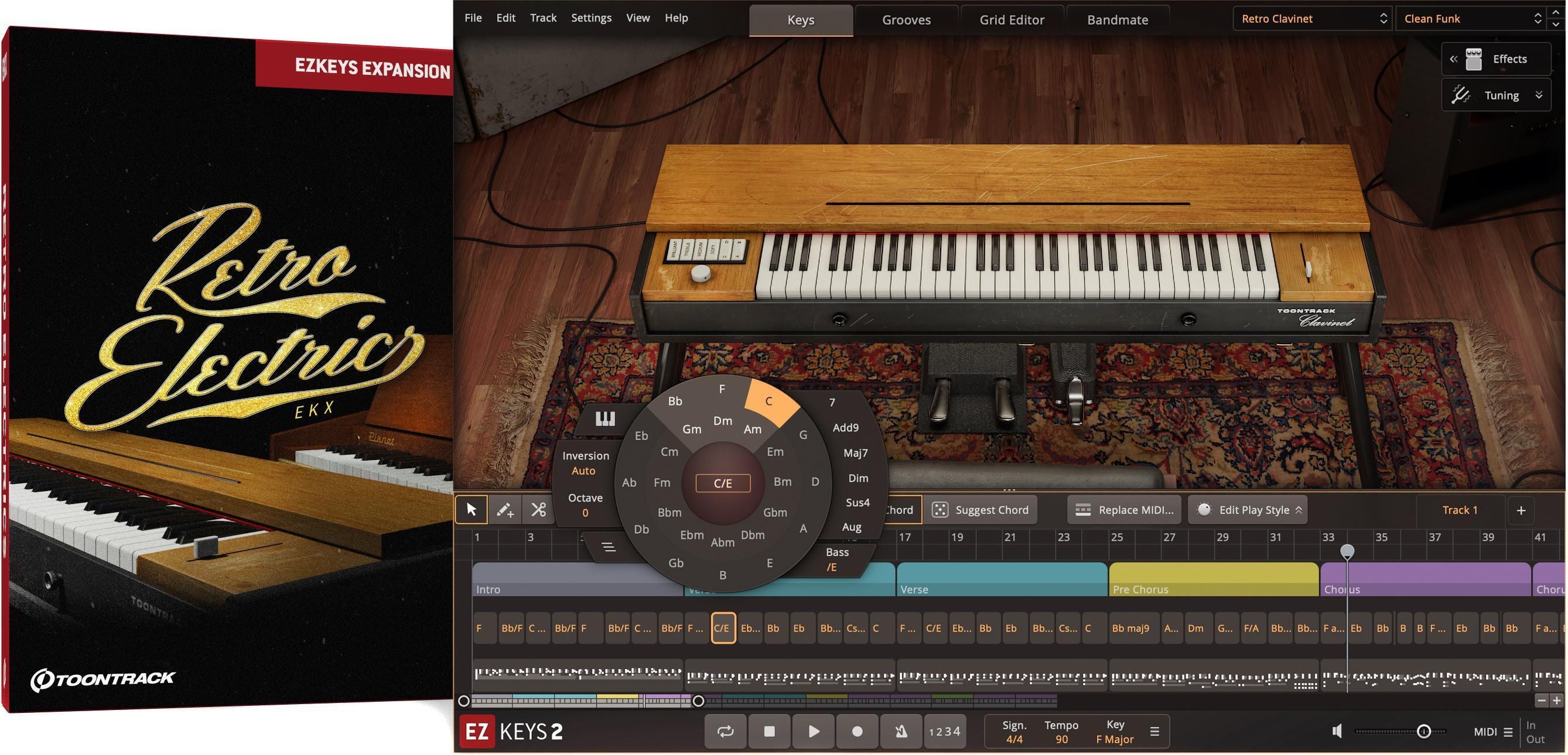 Toontrack Retro Electrics EKX Sound Expansion for EZkeys | Sweetwater