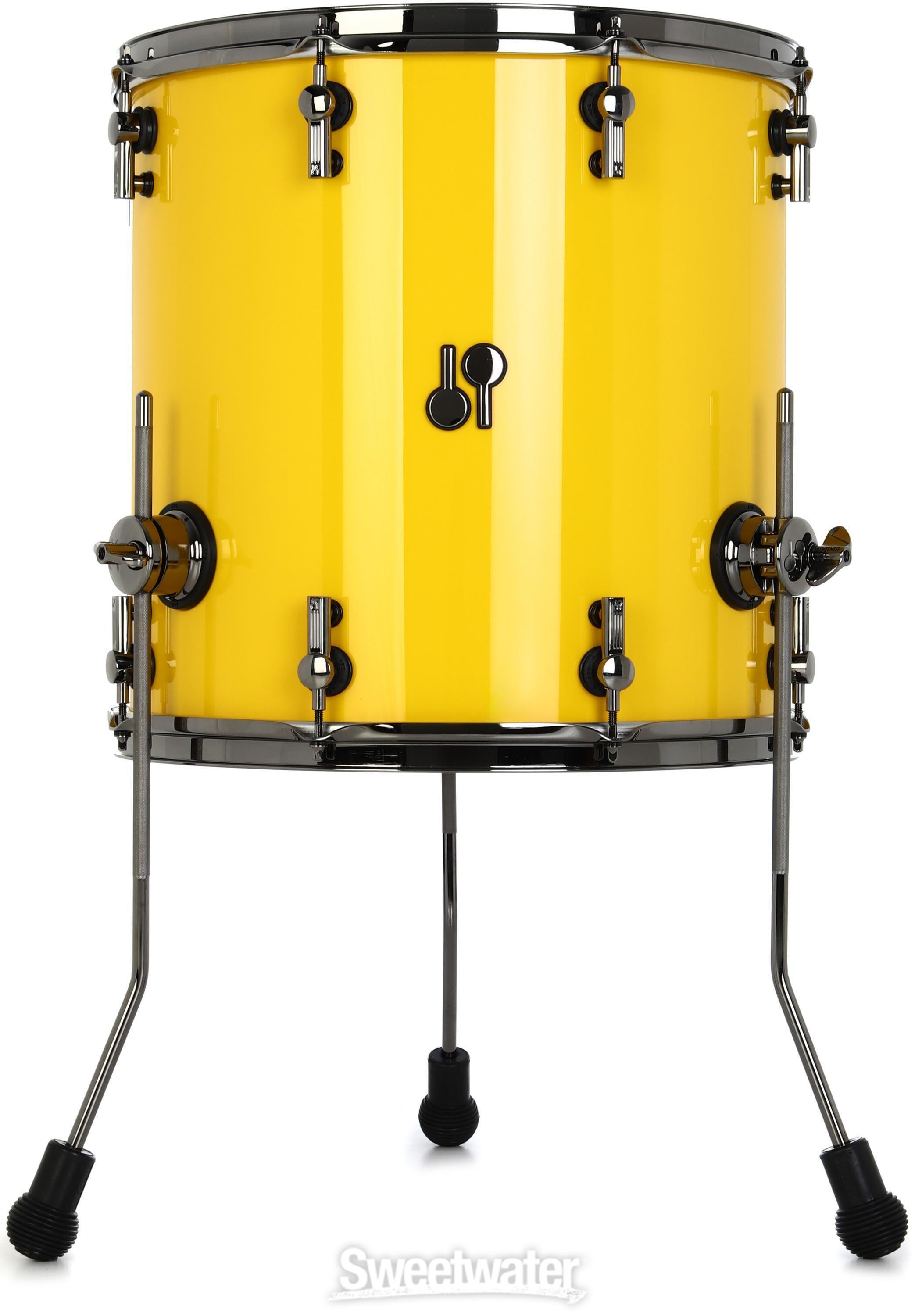 Sonor SQ2 Maple 3-piece Shell Pack - Solid Yellow | Sweetwater Sonor SQ2 Maple 3-piece Shell Pack - Solid Yellow | Sweetwater