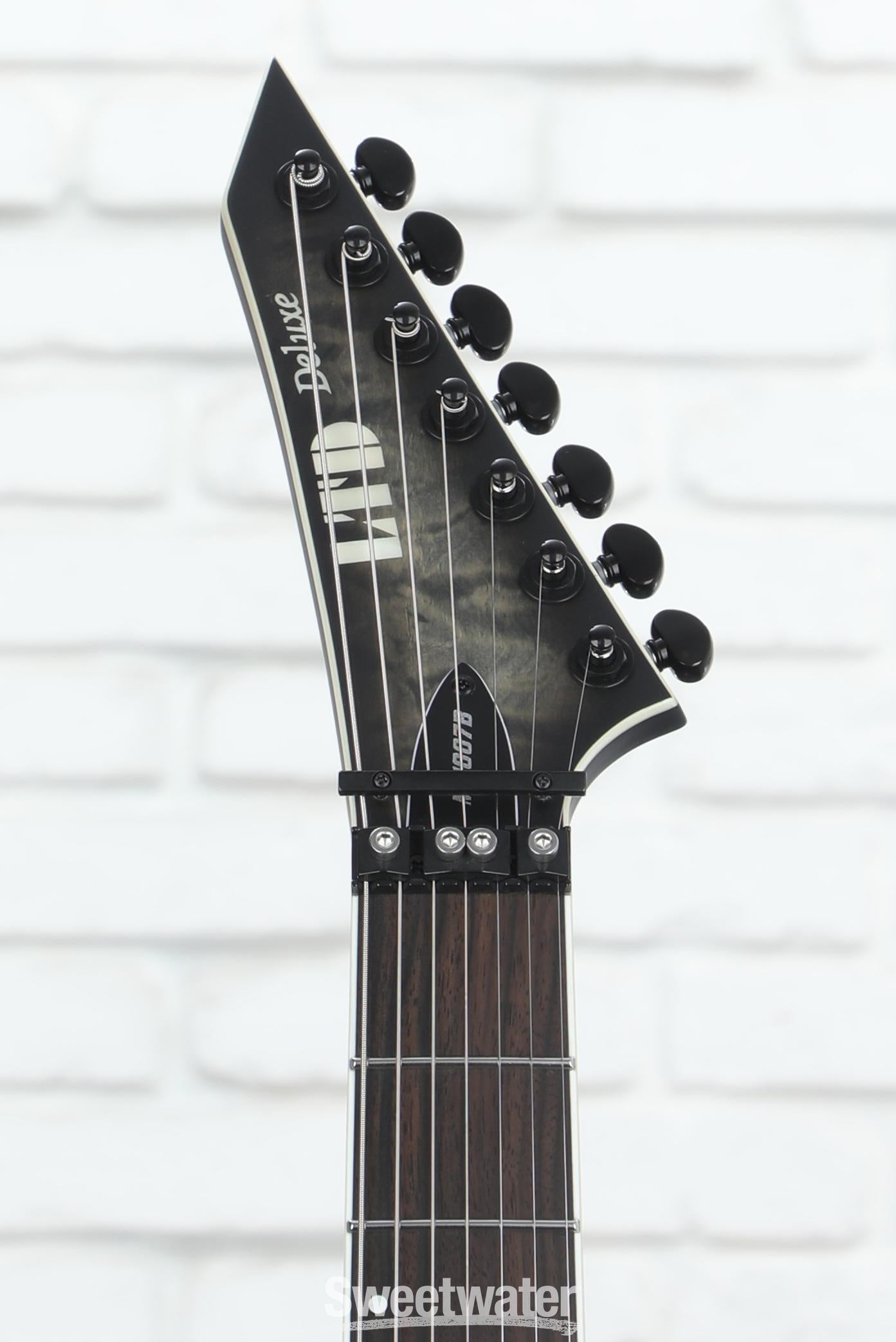 ESP LTD M-1007B 7-string Baritone Electric Guitar - Charcoal Burst ...