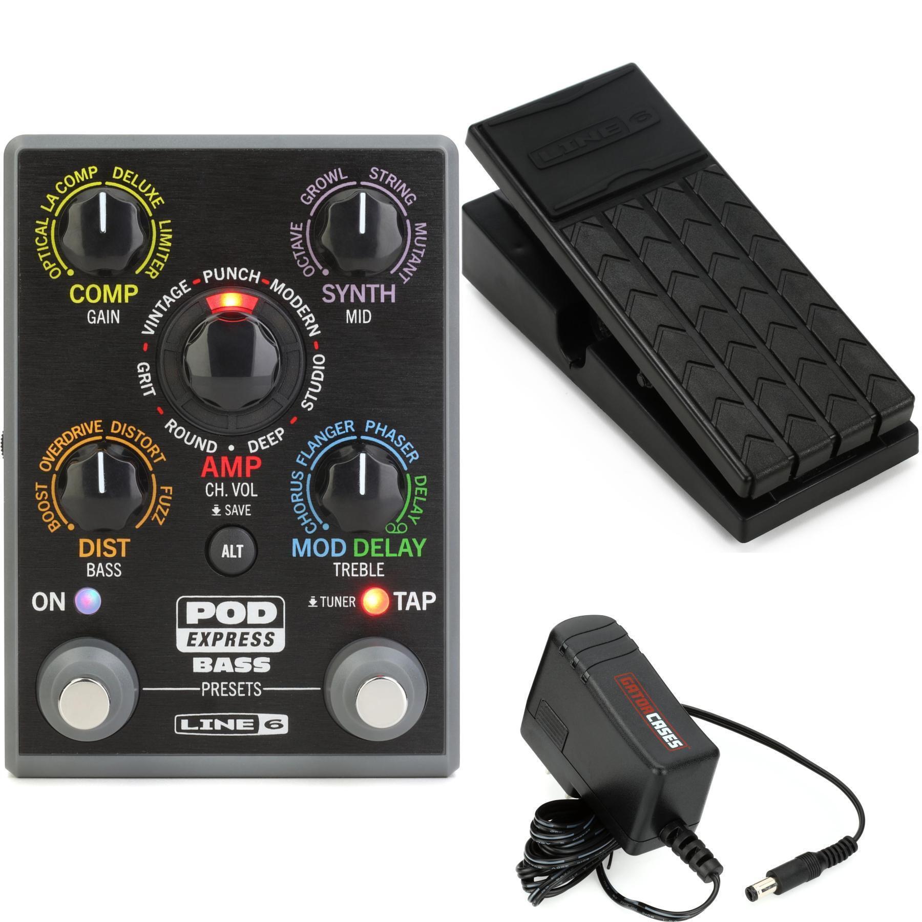 Line 6 POD Express Expression Pedal Bundle - Bass | Sweetwater