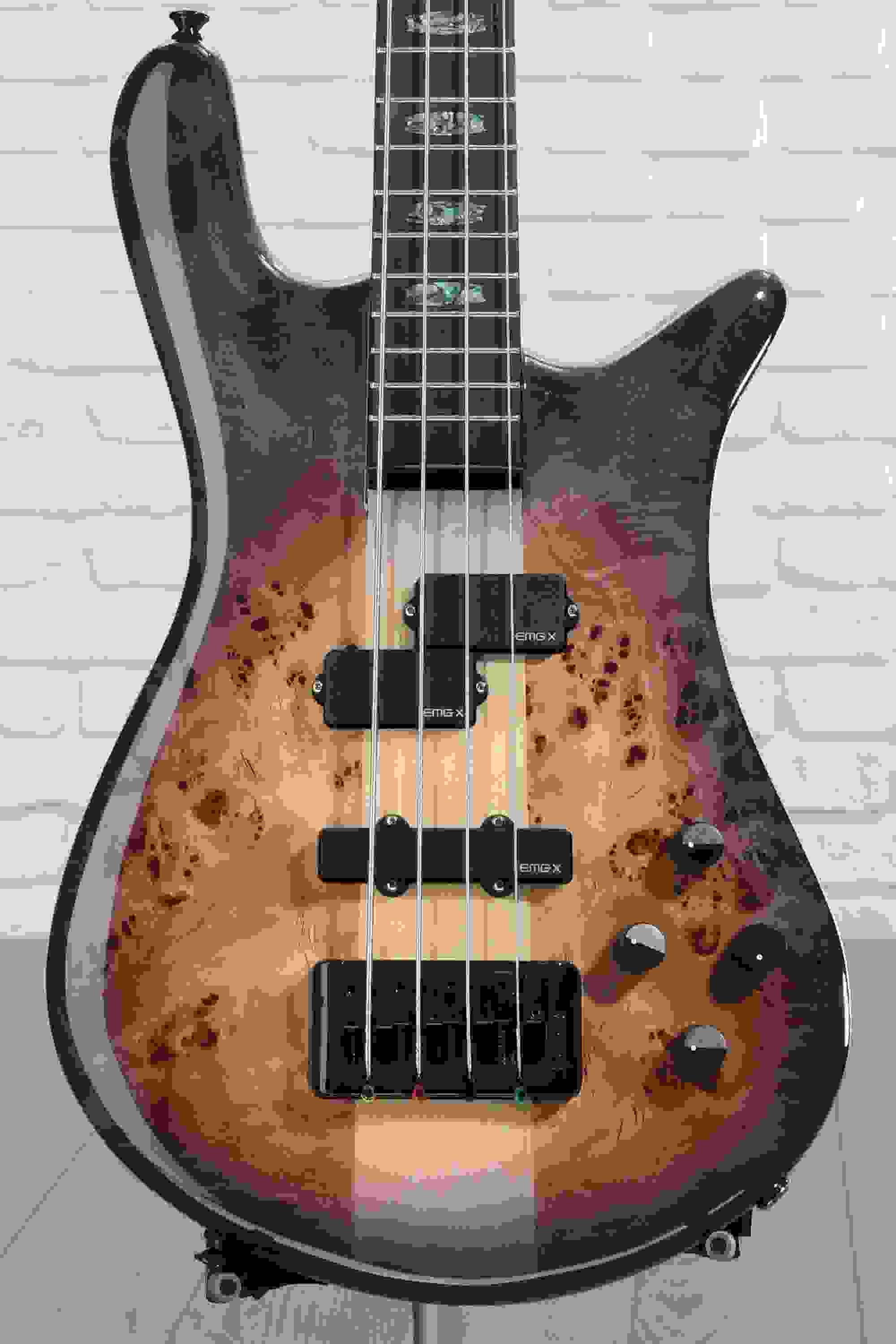 Spector Euro 4 Cst Electric Bass Guitar Natural Violet Burst Sweetwater