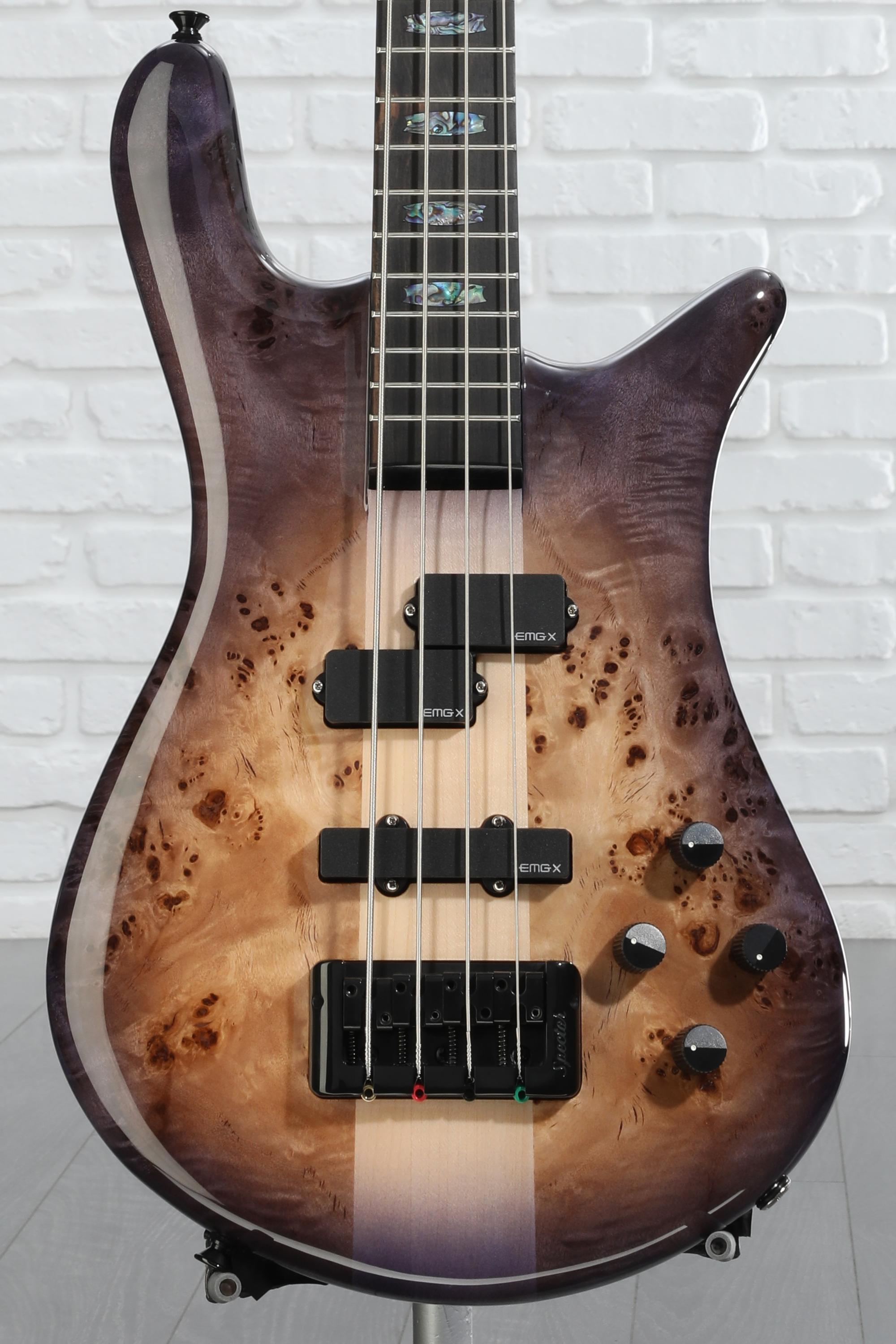 Spector Euro 4 CST Electric Bass Guitar - Natural Violet Burst | Sweetwater