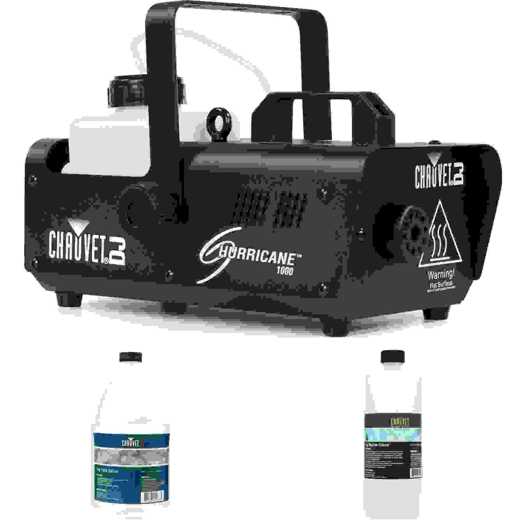 Chauvet DJ Hurricane 1000 Compact Fog Machine Essentials Bundle ...