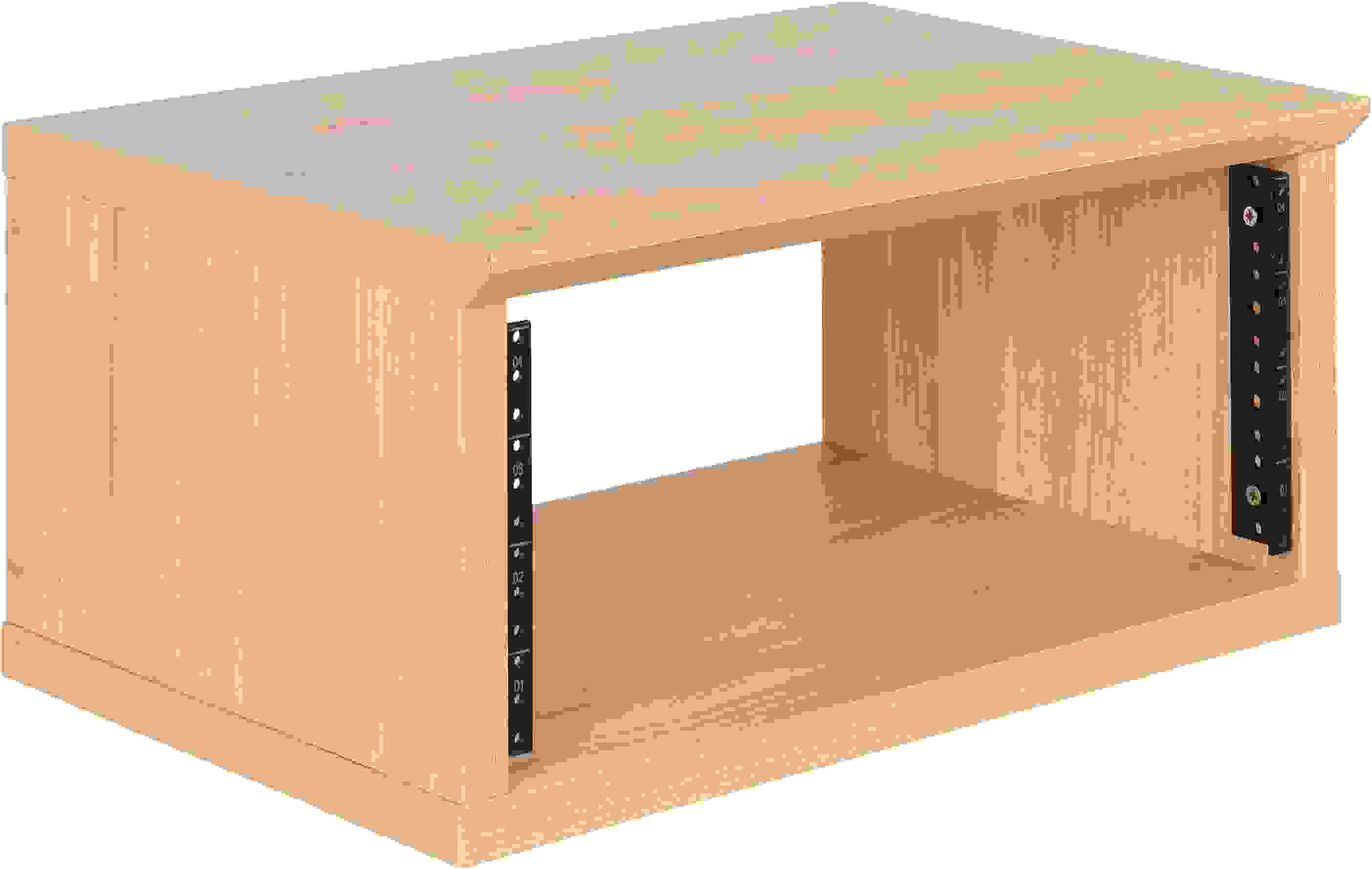 Gator Frameworks Elite 4U Desktop Studio Rack - Natural Maple Matte ...