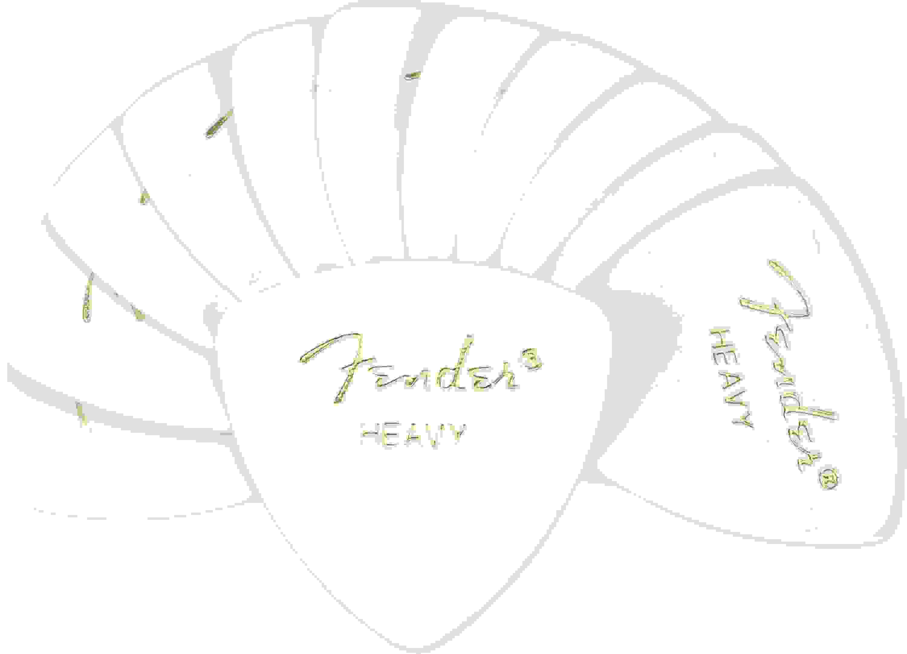 Fender 346 Shape Classic Celluloid Picks - Heavy White 12-pack | Sweetwater