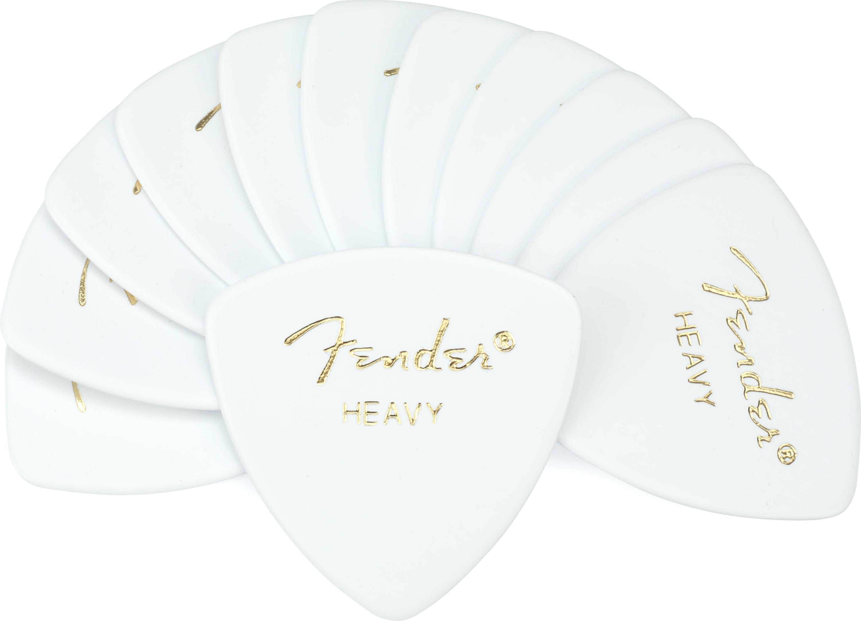 Fender 346 Shape Classic Celluloid Picks - Heavy White 12-pack | Sweetwater