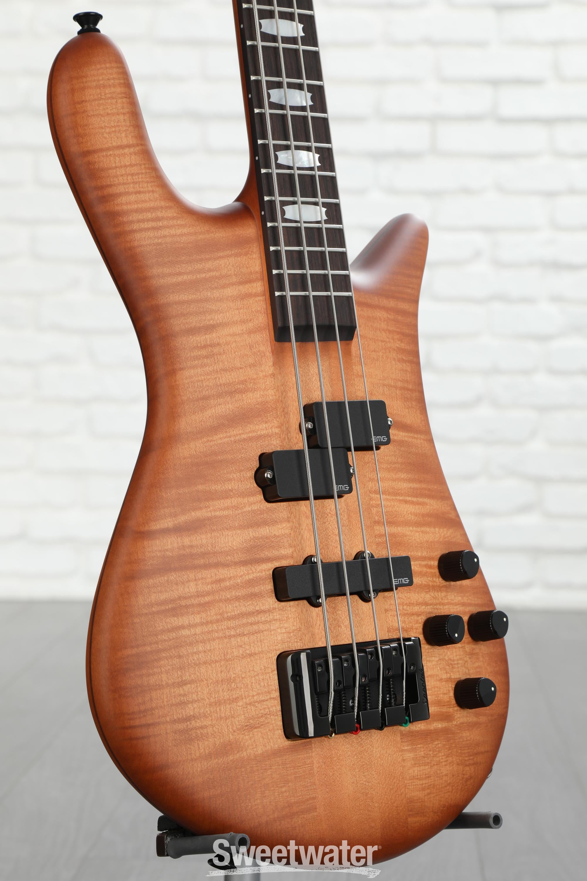 Spector Euro 4 LX Electric Bass Guitar - Natural Sunburst | Sweetwater