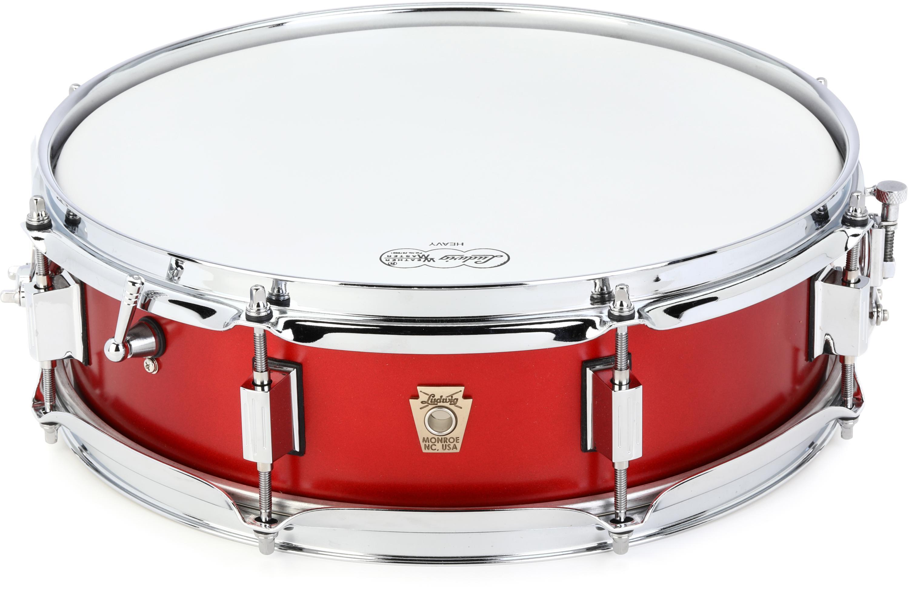 Ludwig Classic Maple Snare Drum - 4 inches x 14 inches, Diablo Red ...