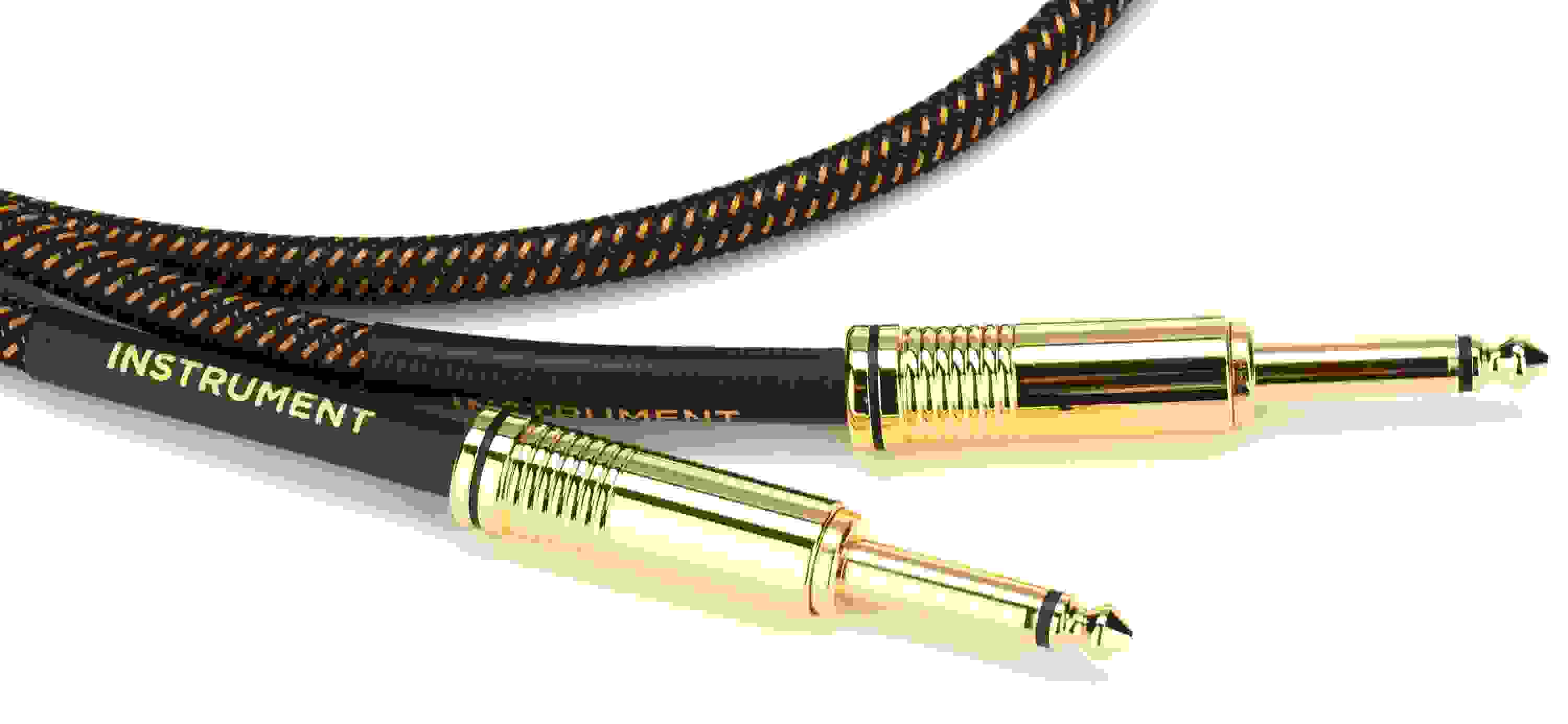 Ernie Ball EB6432 Braided Instrument Cable - 18 foot, Pay Dirt | Sweetwater