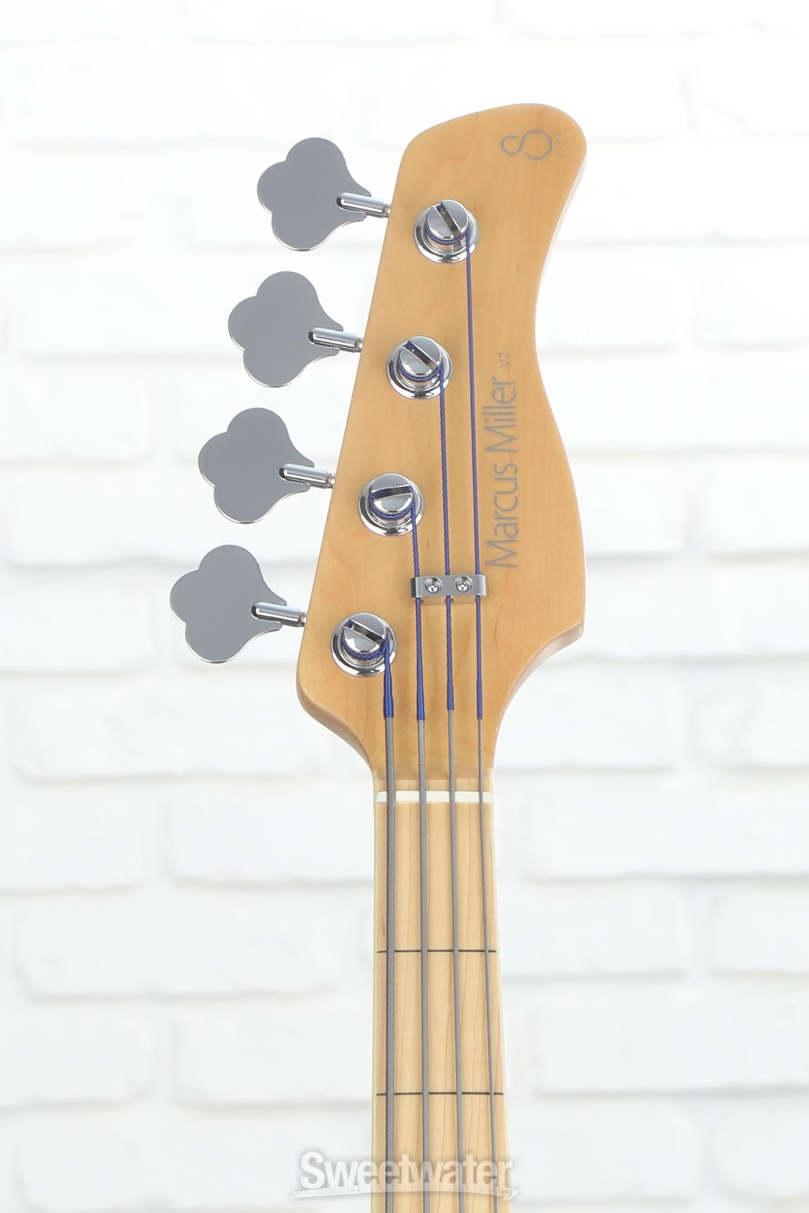 Sire Marcus Miller V7 Swamp Ash Reissue Fretless 4-string Bass Guitar - Tobacco Sunburst ...