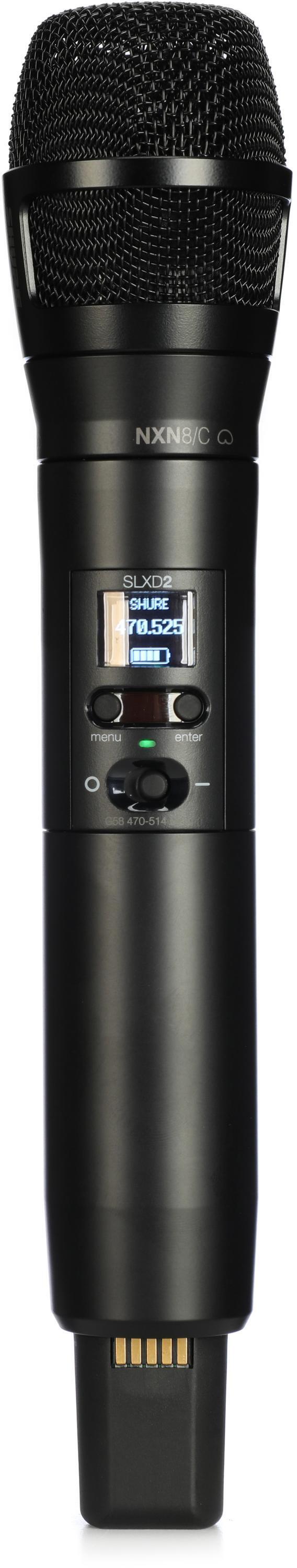 Shure SLXD2/Nexadyne Wireless Handheld Microphone Transmitter - Black | Sweetwater