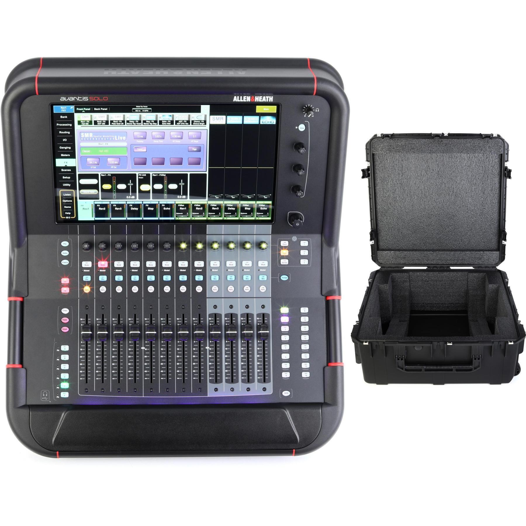 Allen & Heath Avantis Solo 64-channel Digital Mixer with Hardshell Case | Sweetwater