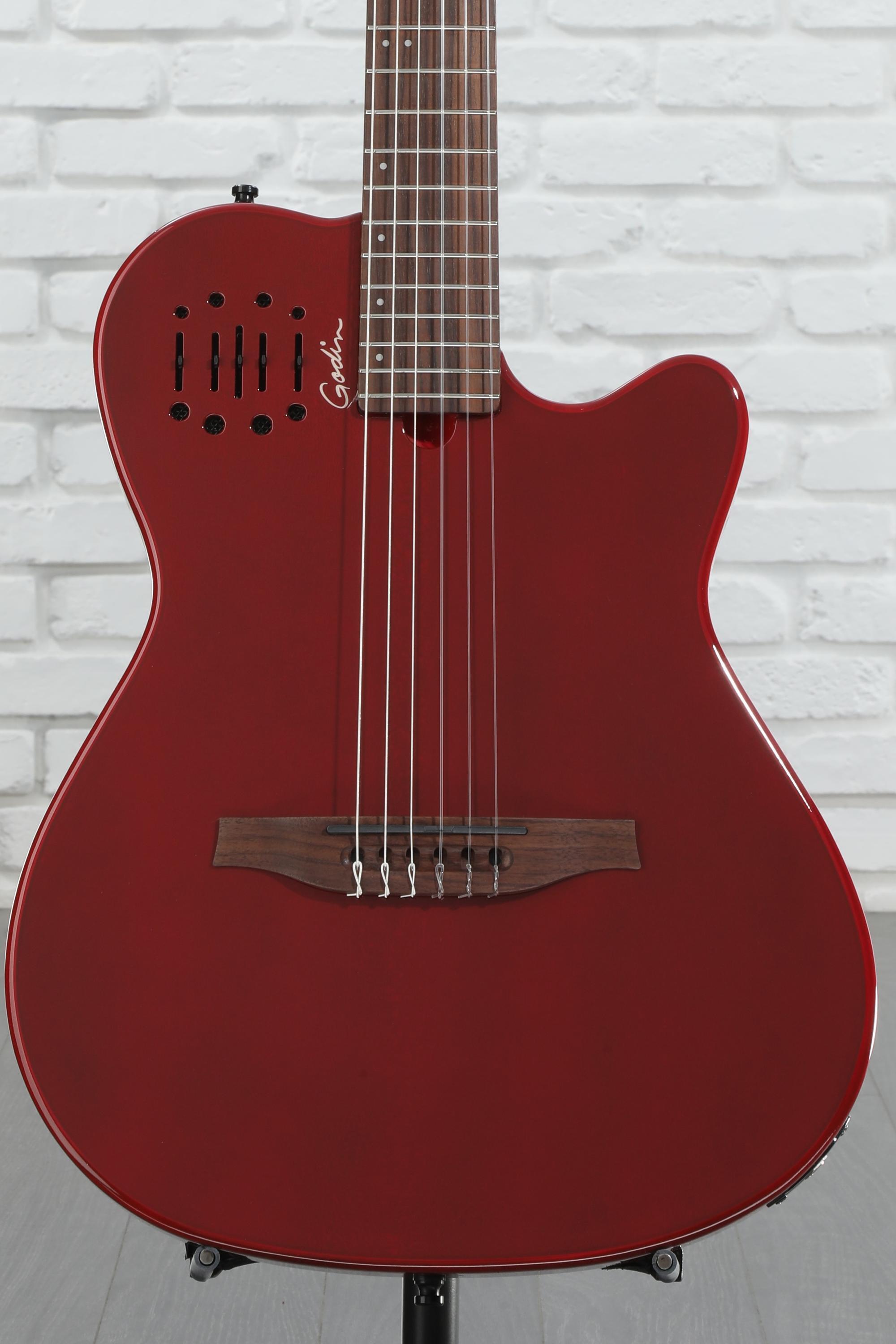 Godin Multiac Mundial Nylon Acoustic-electric Guitar - Aztek Red ...