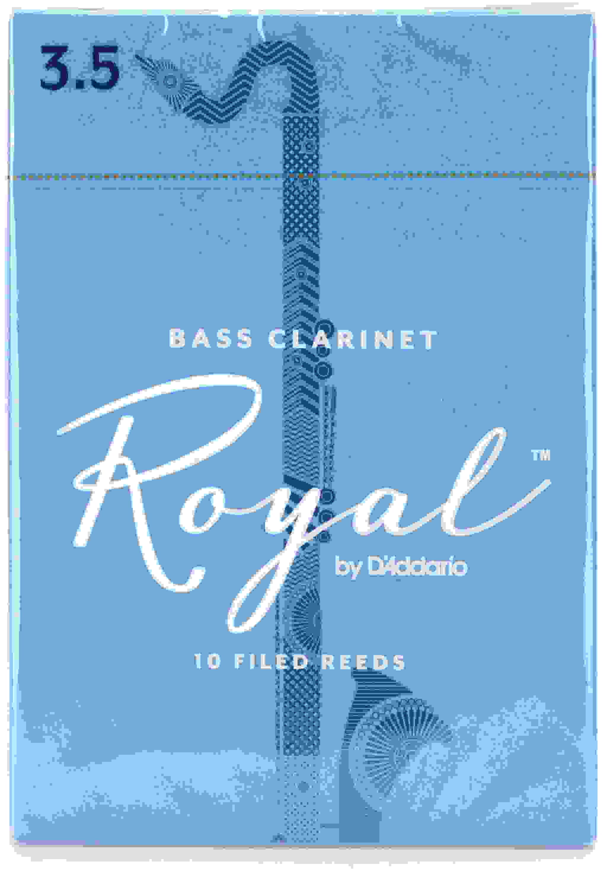D'Addario Royal Bass Clarinet Reeds - 3.5 (10-pack) | Sweetwater