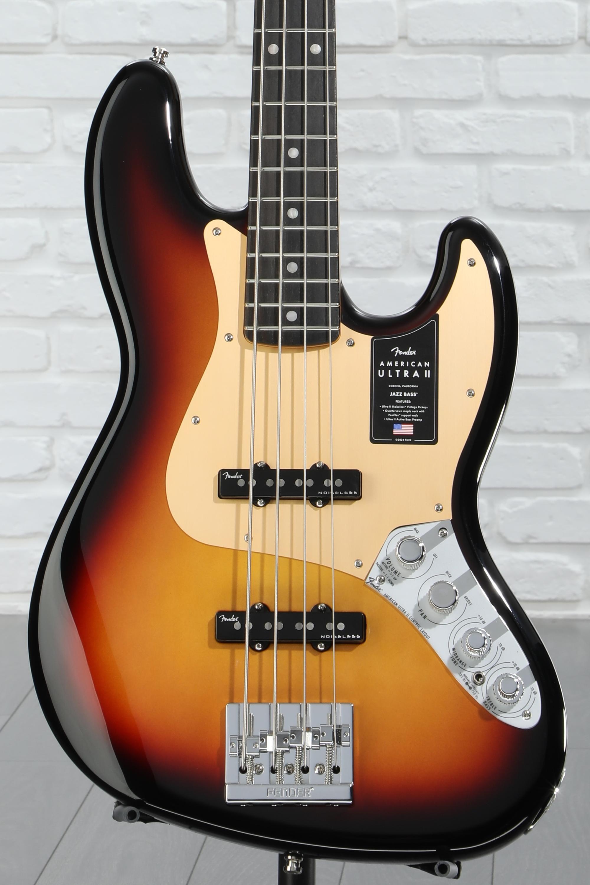 Fender American Ultra II Jazz Bass - Ultraburst, Ebony Fingerboard ...