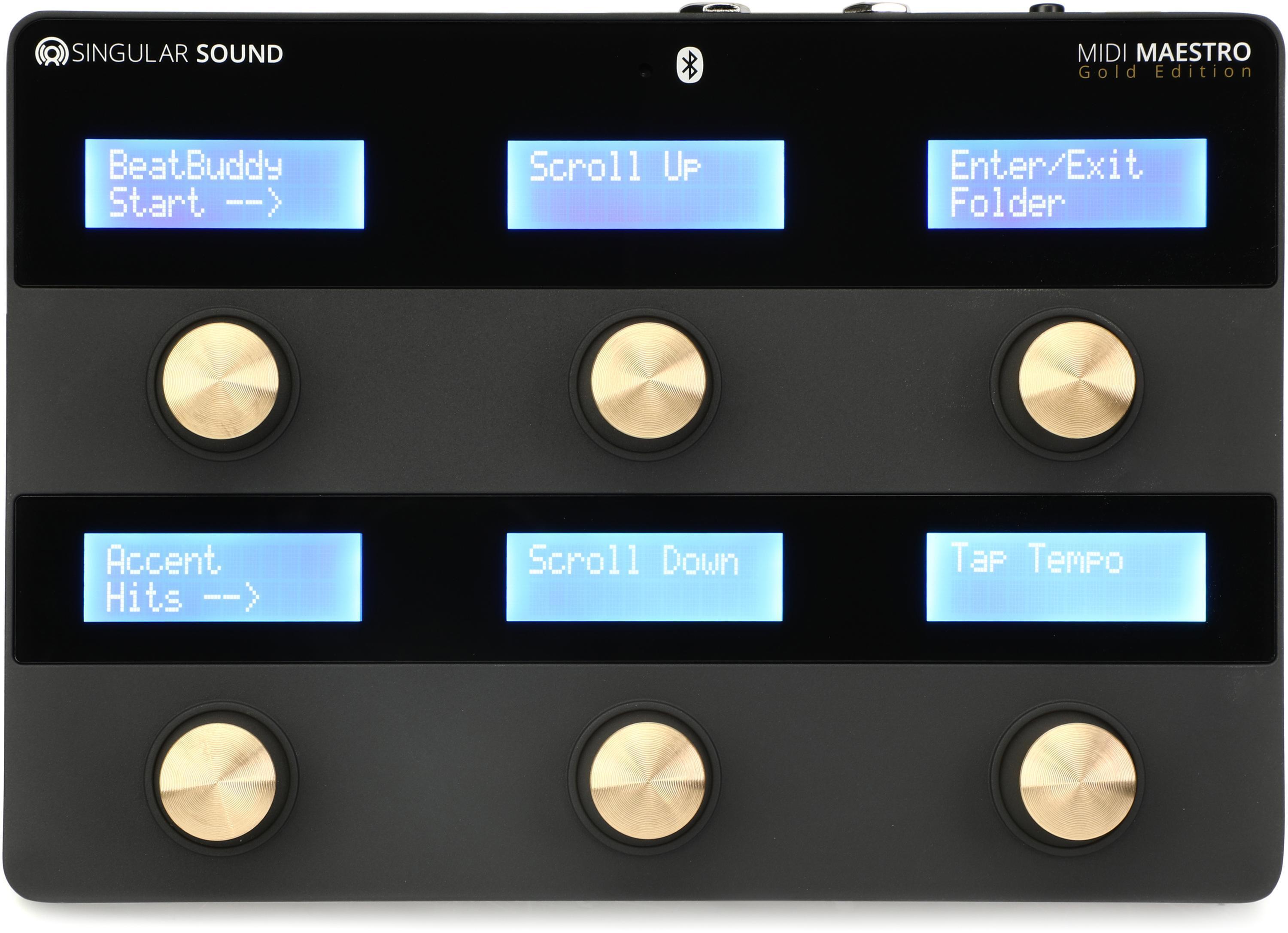 Singular Sound MIDI Maestro MIDI Foot Controller - Gold Edition | Sweetwater