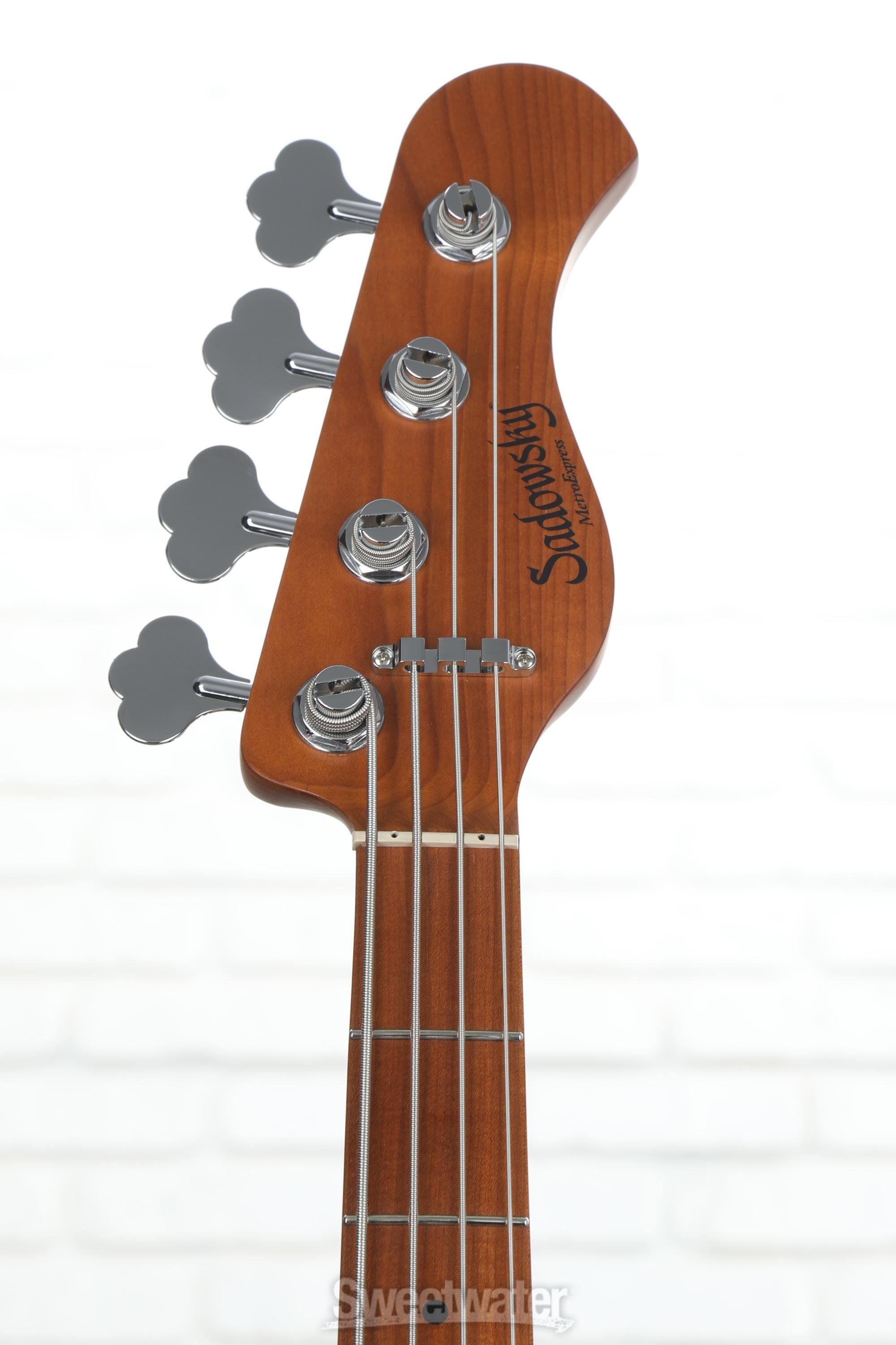 Sadowsky MetroExpress 21-fret Hybrid PJ 4-string Bass - Black | Sweetwater