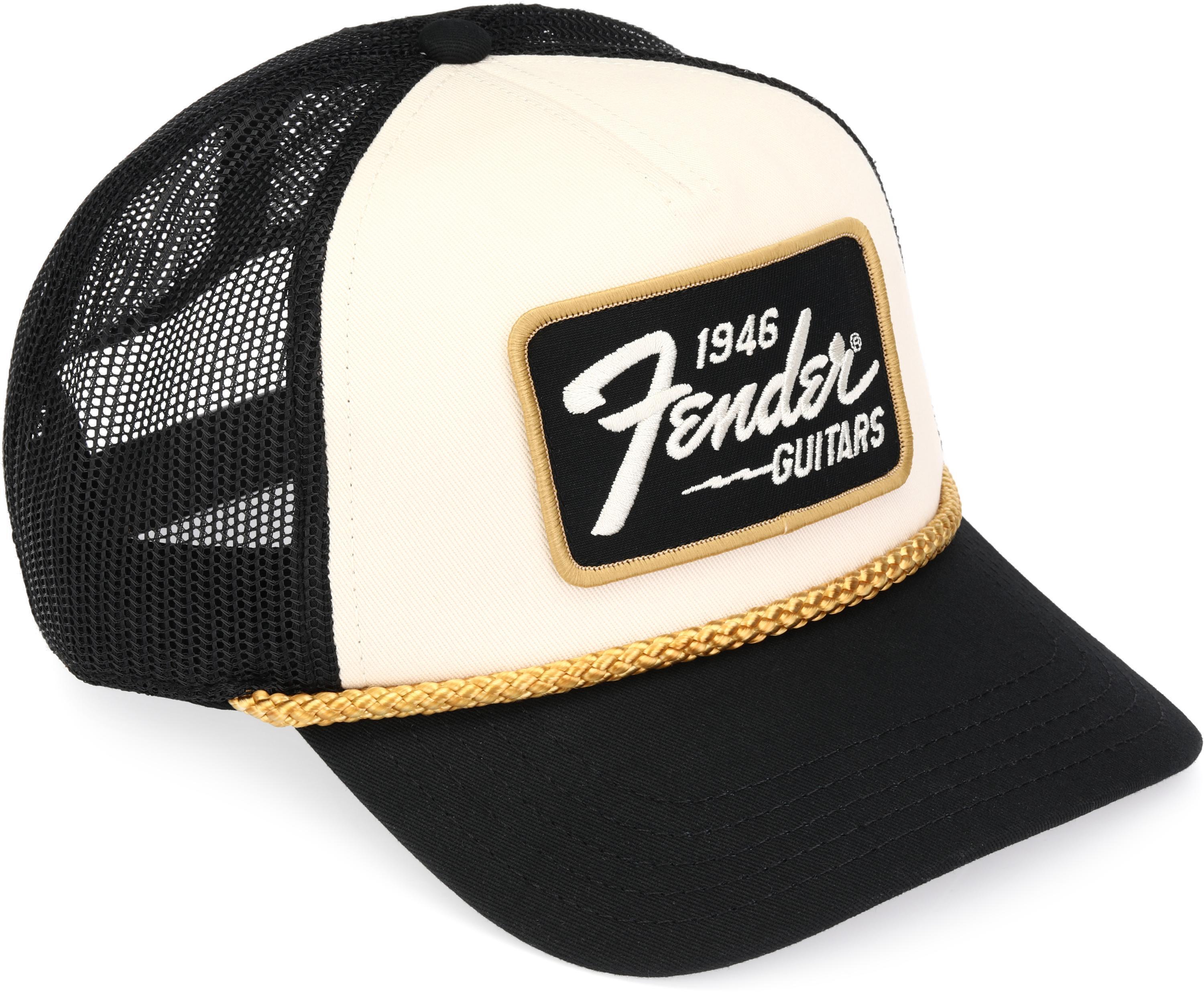 Fender 1946 Gold Braid Hat - Cream/Black | Sweetwater