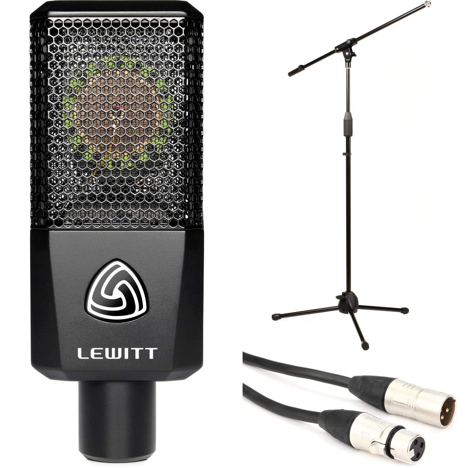 Lewitt RAY Large-diaphragm Condenser Microphone with Stand and Cable ...