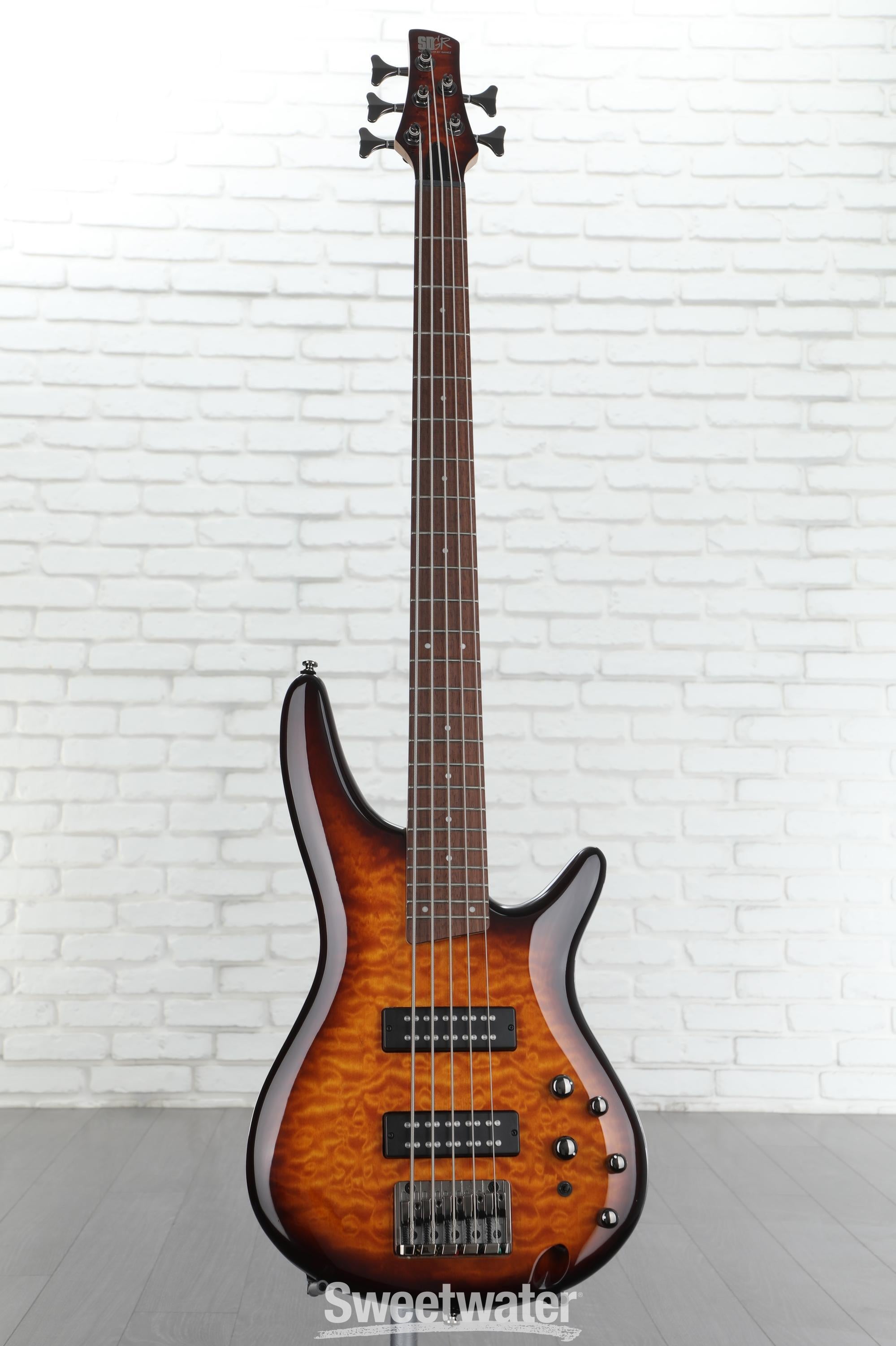 Ibanez Standard SR405E 5-string Bass Guitar - Dragon Eye Burst | Sweetwater