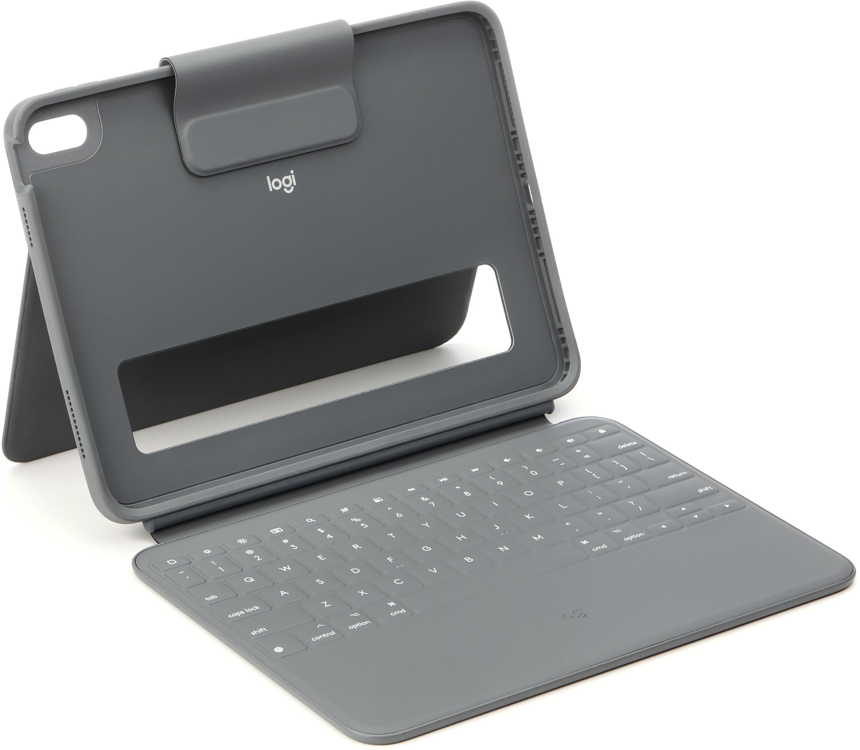 Logitech Rugged Folio Keyboard Case for iPad (10th Gen) - Graphite ...