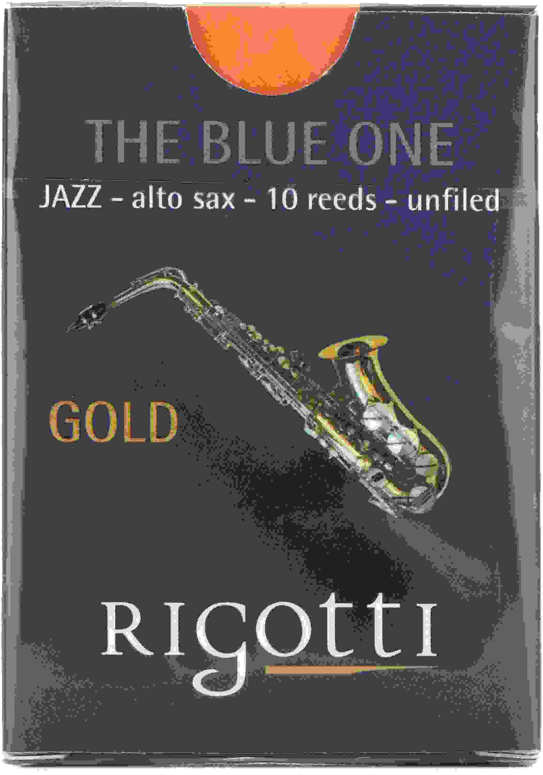 Rigotti RG.JSA Gold Jazz Alto Saxophone Reeds - 4 Strong (10-pack ...