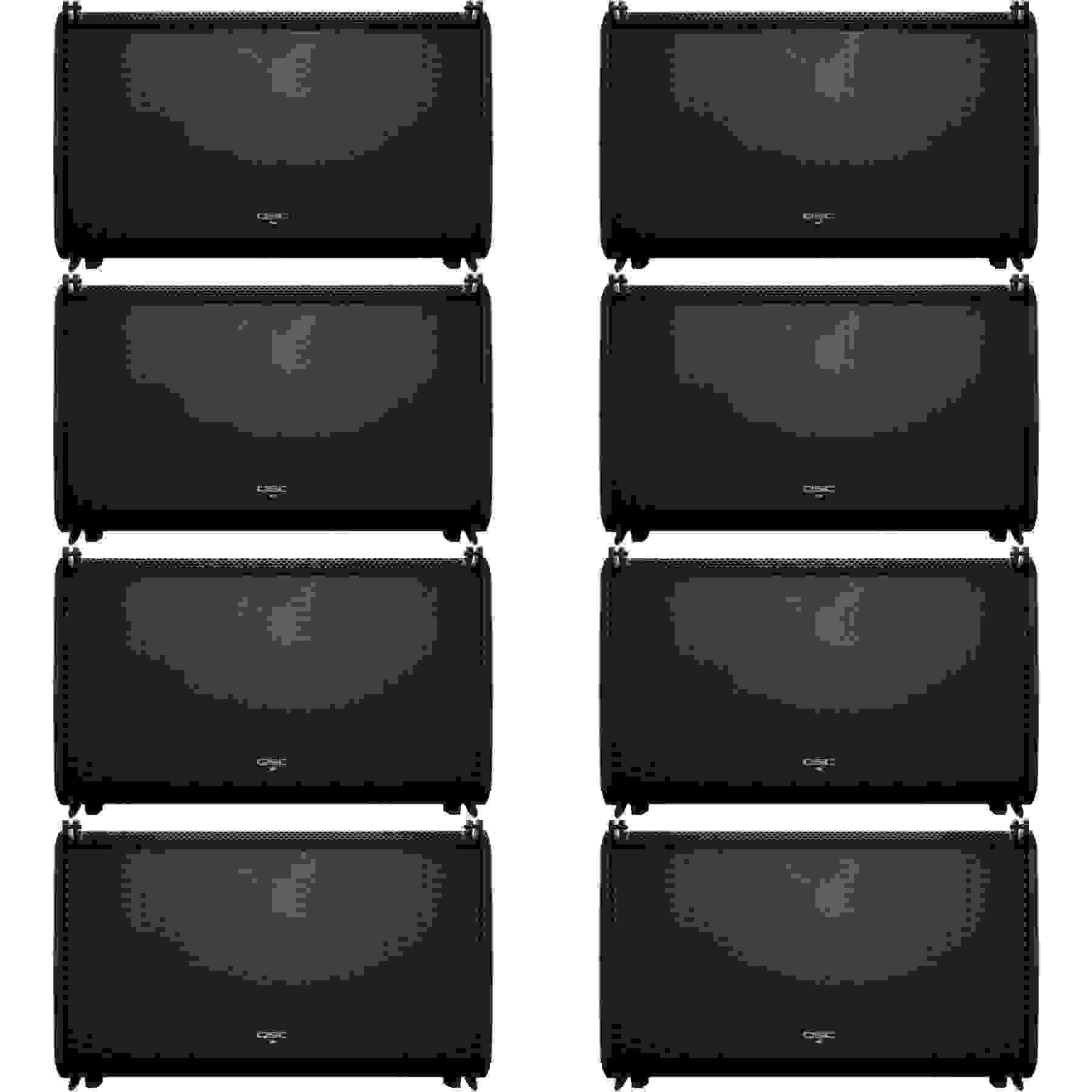 QSC Quad LA112 2,400W 12-inch Active Line Array Speaker System | Sweetwater