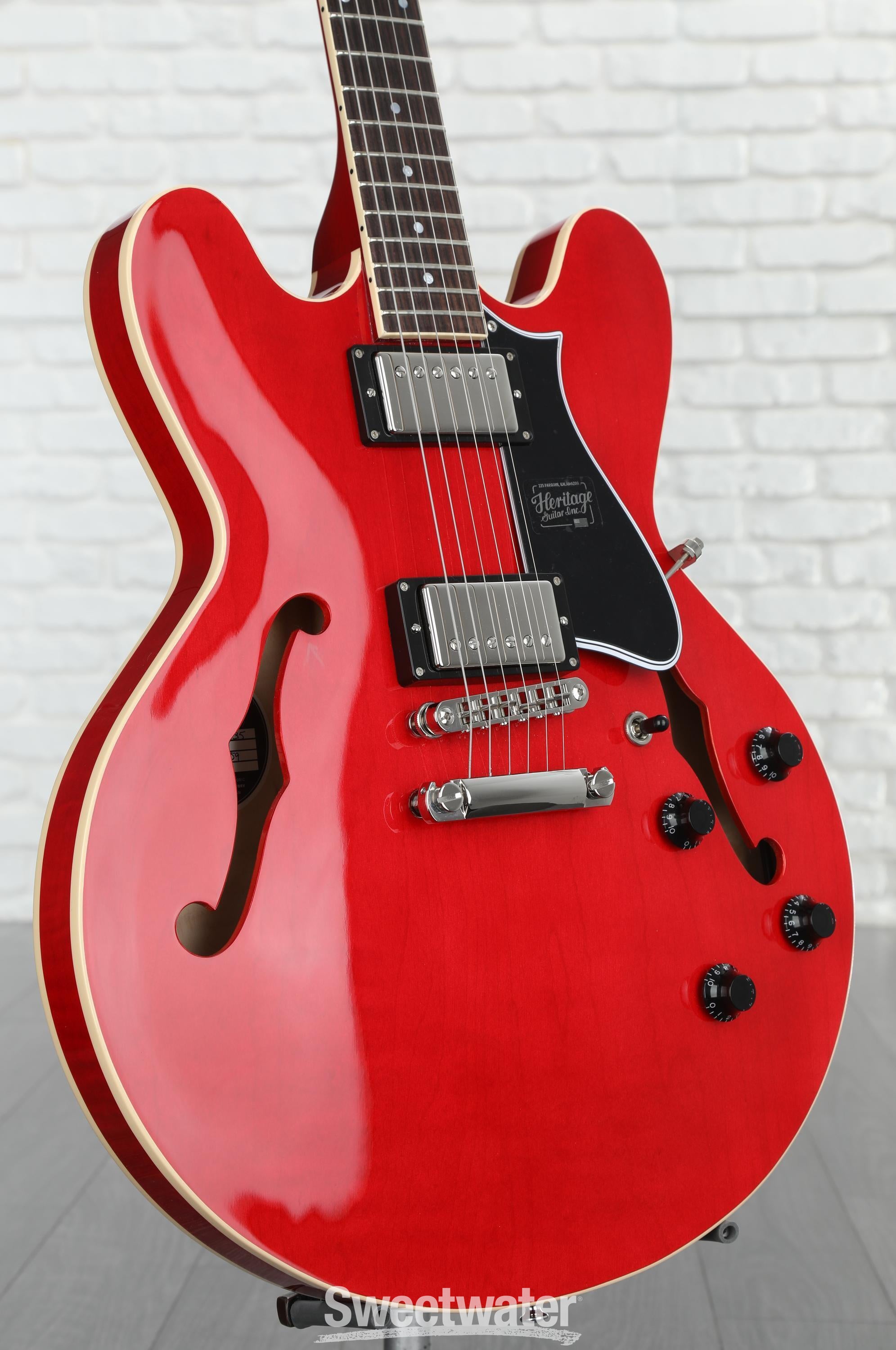 Heritage Standard H-535 Semi-hollowbody Electric Guitar - Trans Cherry | Sweetwater