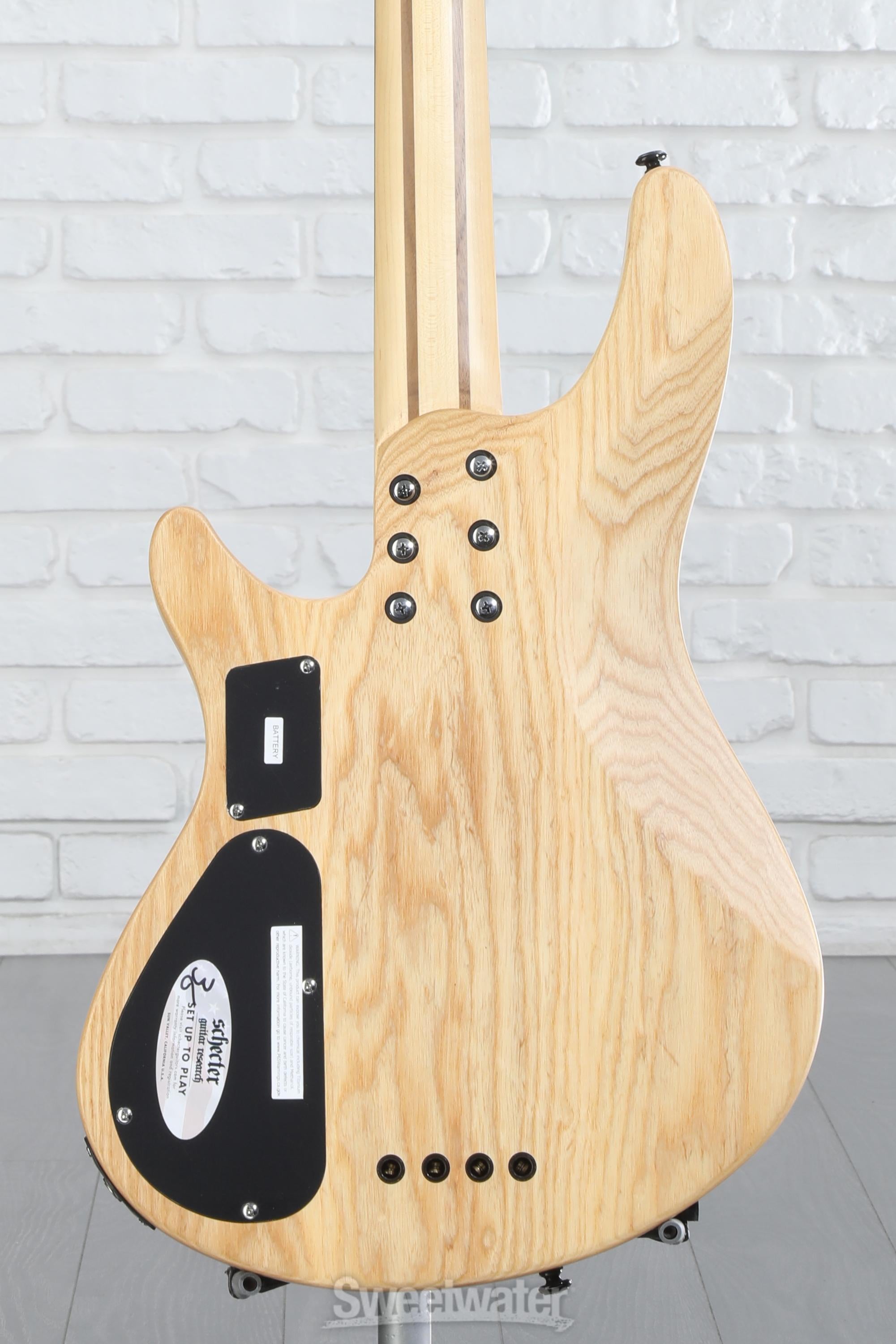 Schecter Reaper-4 Bass Guitar - Natural Satin | Sweetwater