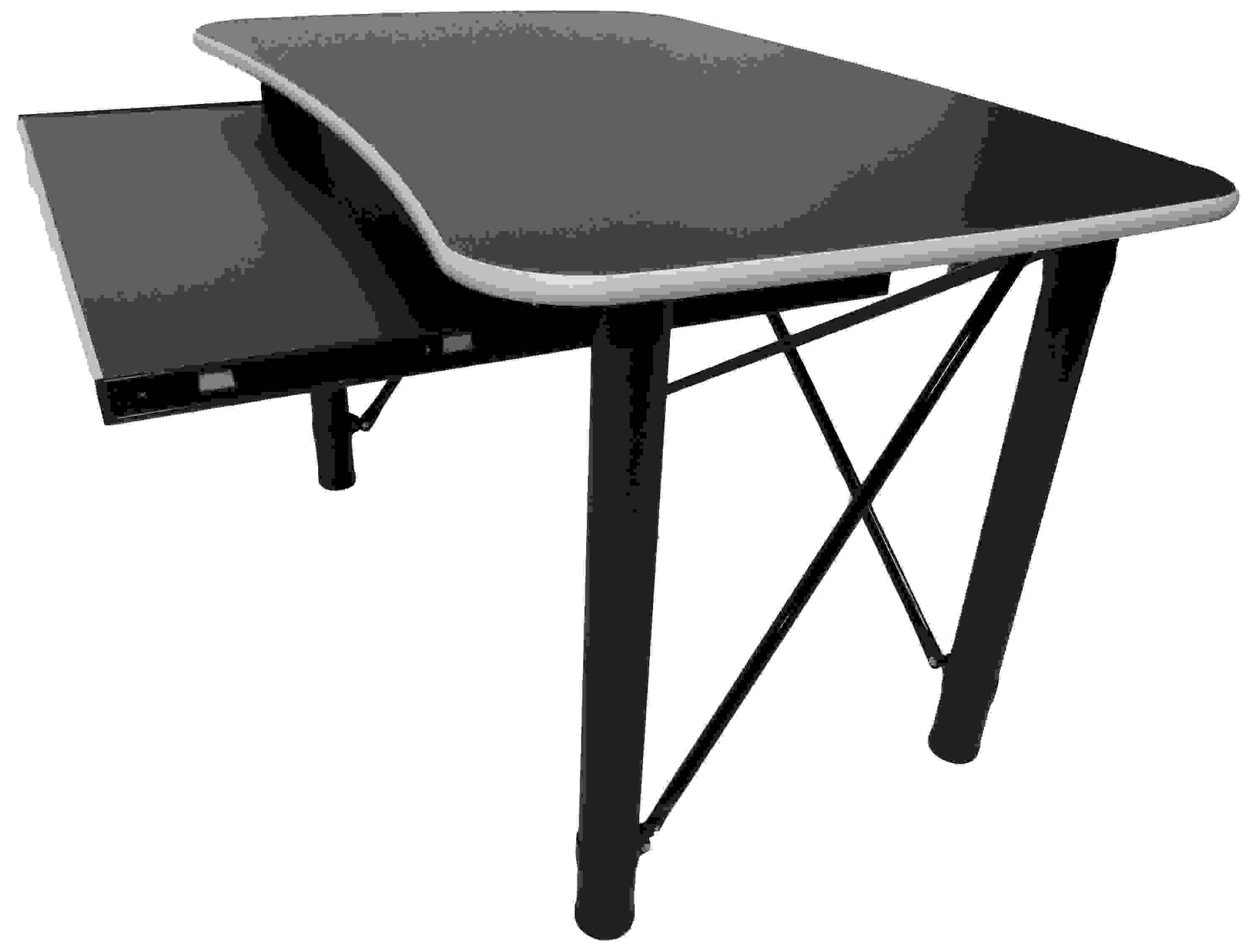 RAB Audio ProRak 48NB Music Production Desk- Black with Almond Trim ...