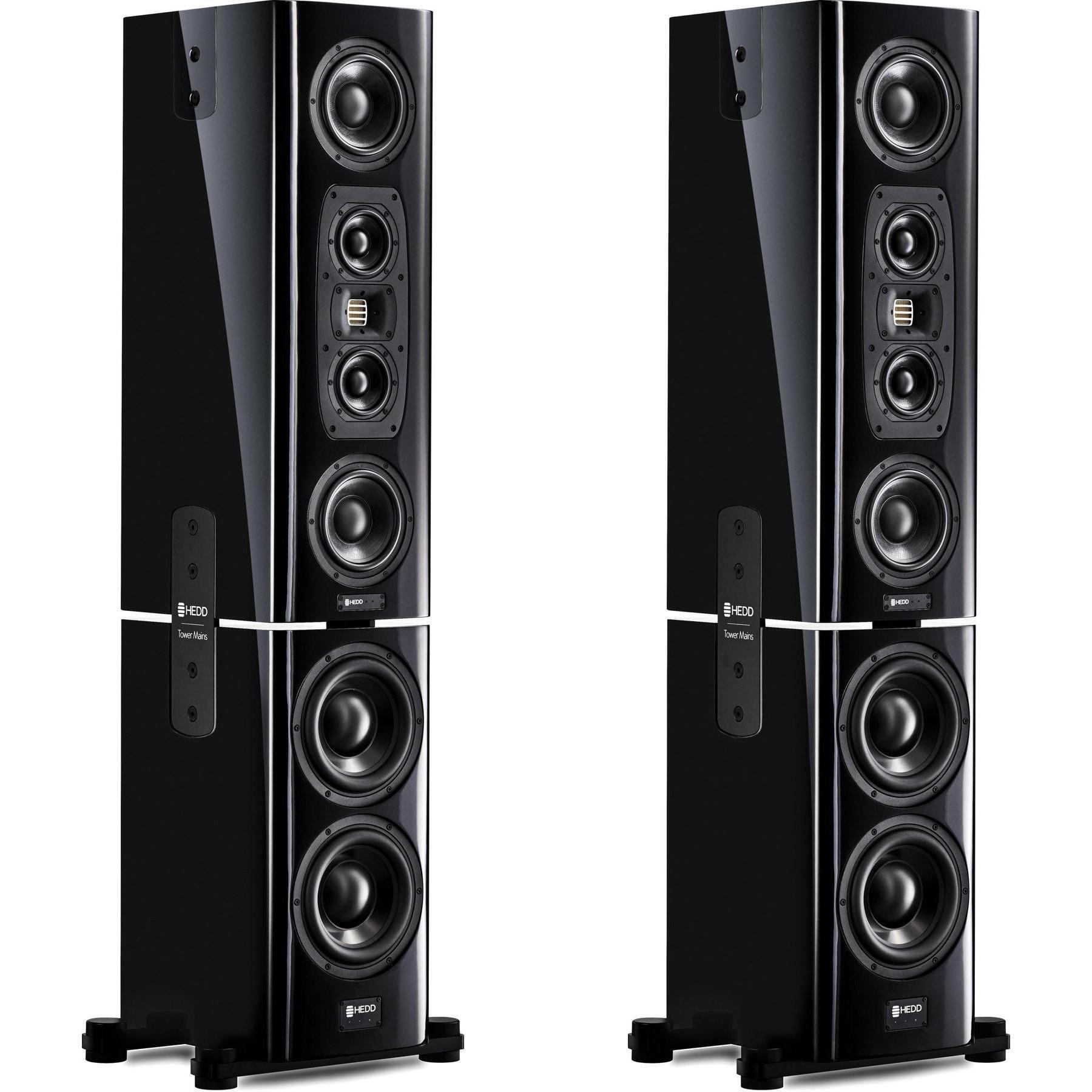 HEDD Tower Mains Standard Powered Studio Monitor Pair - Gloss Black ...