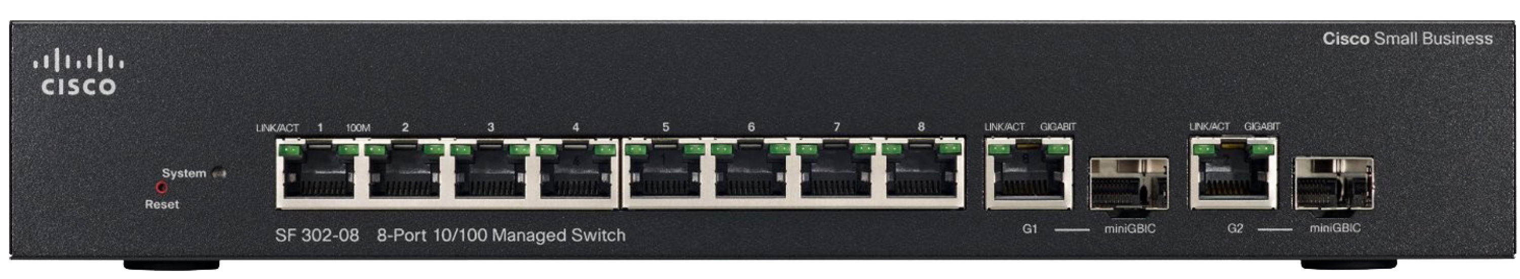 Movek myMix Power8 Pre-configured SF302-08MP PoE Switch for myMix ...