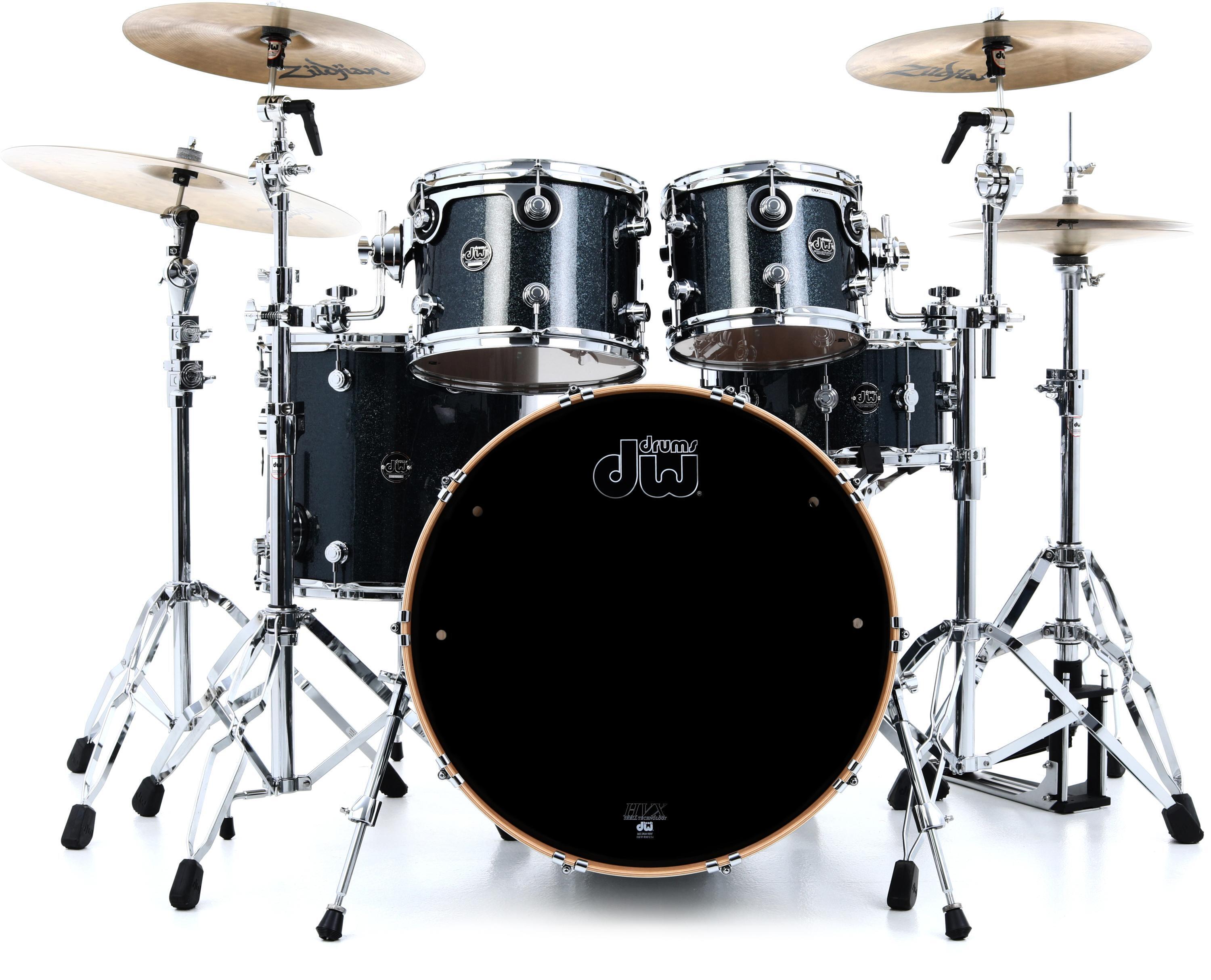 DW Limited-edition Performance Series 4-piece Shell Pack - Black ...
