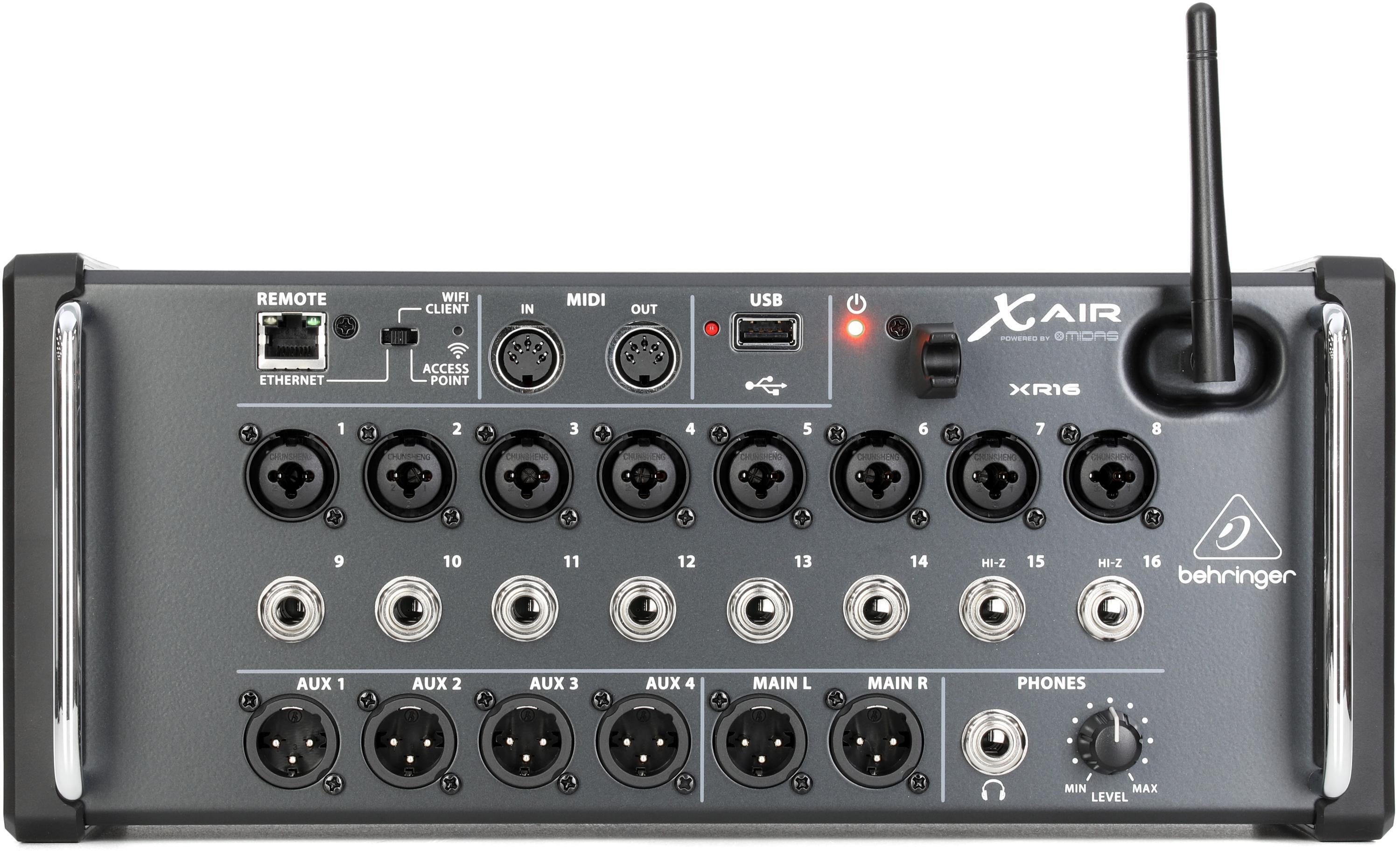 Behringer X Air XR16 16-channel Tablet-controlled Digital Mixer ...